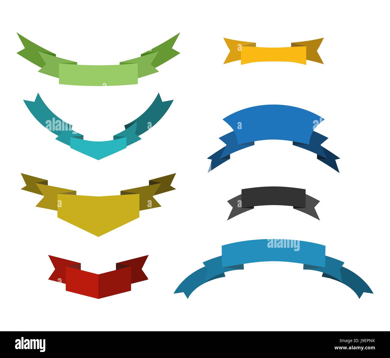 ribbon set. Vector illustration Stock Vector Image & Art - Alamy