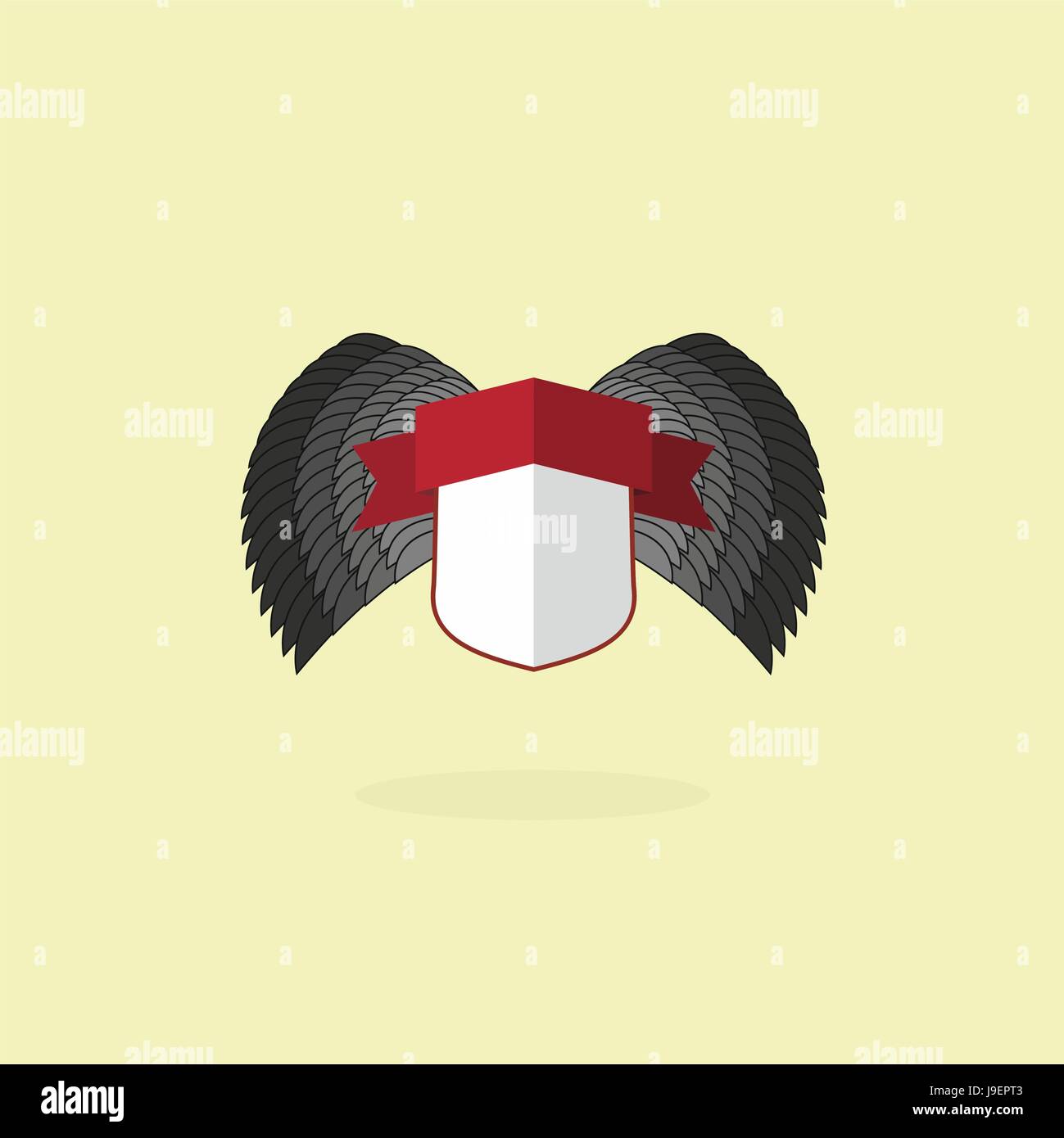 Tribal wings shield hi-res stock photography and images - Alamy