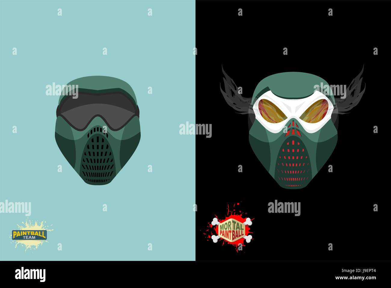 paintball Mortal mask Stock Vector Image & Art - Alamy