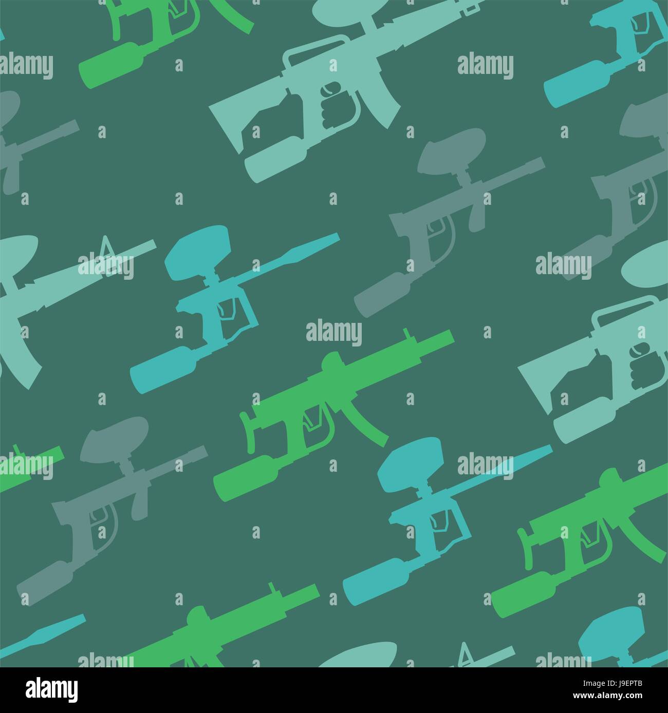 paintball guns pattern. Vector illustration Stock Vector Image & Art ...