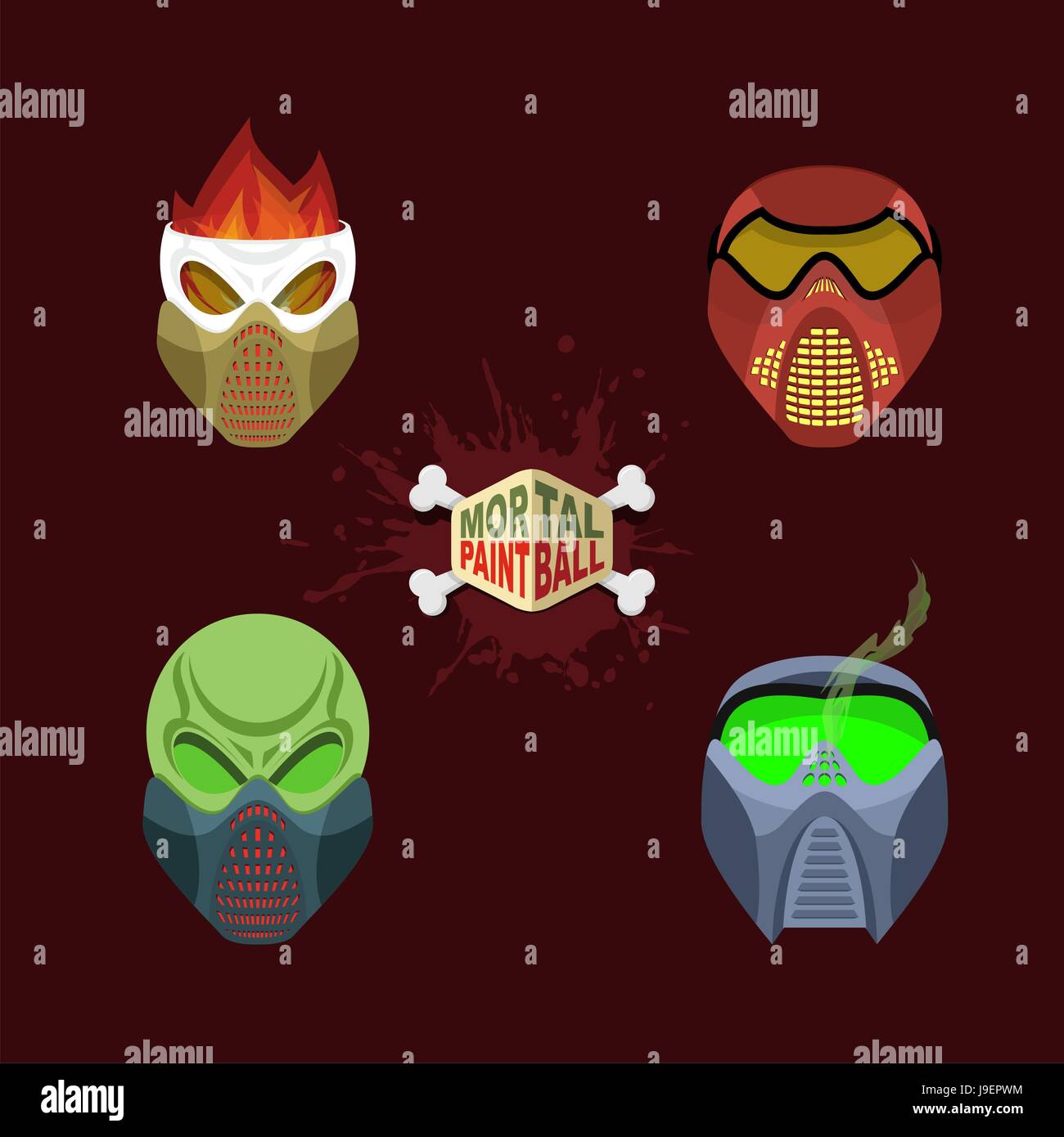 Paintball Player Silhouette Stock Photos & Paintball Player Silhouette ...