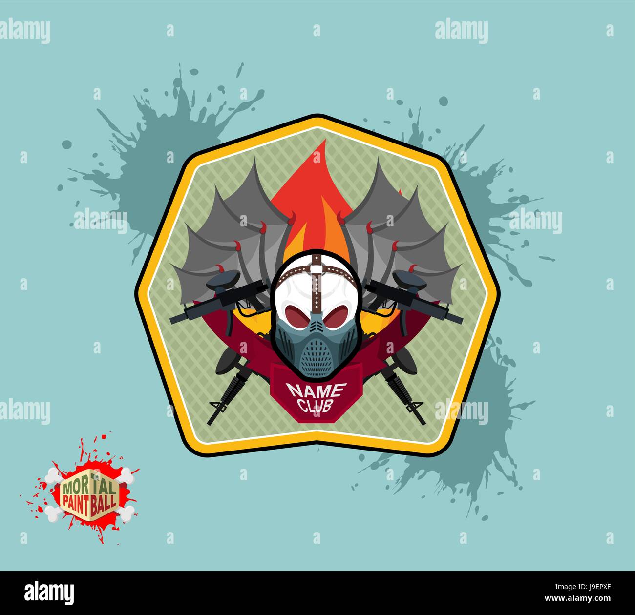 Paintball Player Silhouette Stock Photos & Paintball Player Silhouette ...