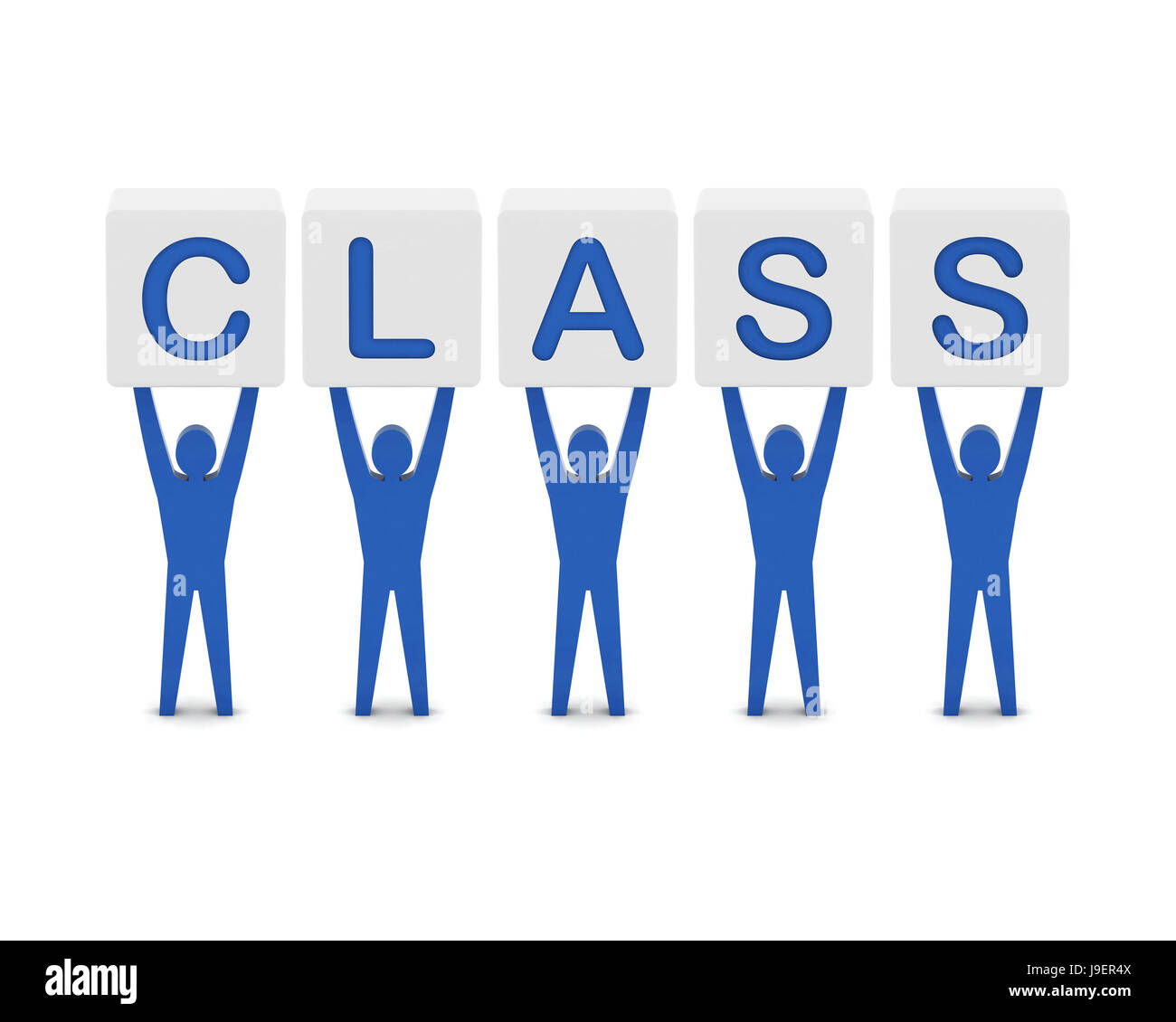 Men Holding The Word Class Concept 3D Illustration Stock Photo Alamy men-holding-the-word-class-concept-3d-illustration-stock-photo-alamy