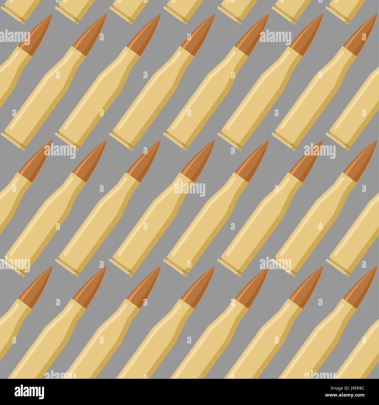 Ammo seamless pattern. War accessory texture. Bullet repeating ...