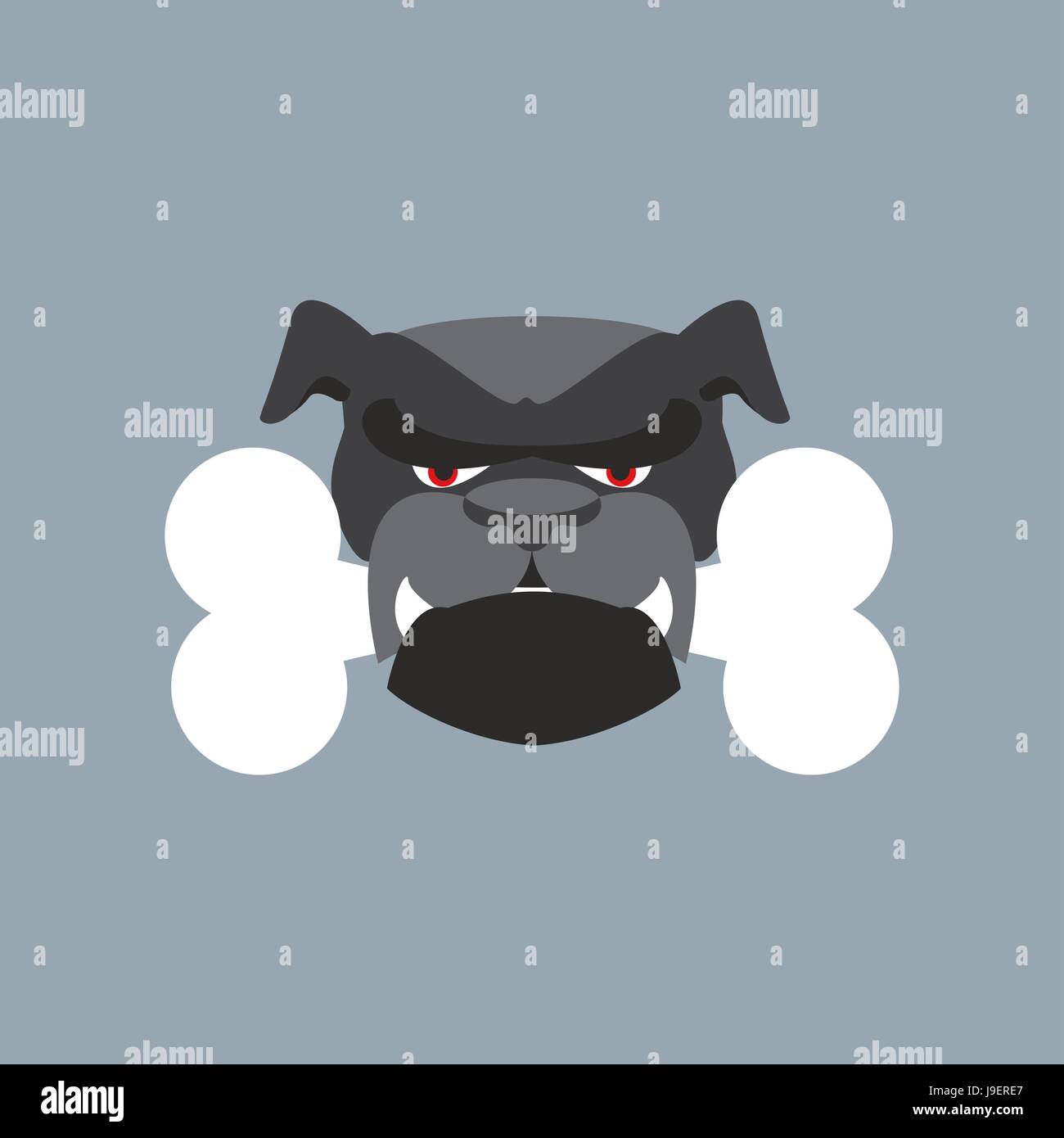 Cartoon dog angry expression hi-res stock photography and images - Alamy