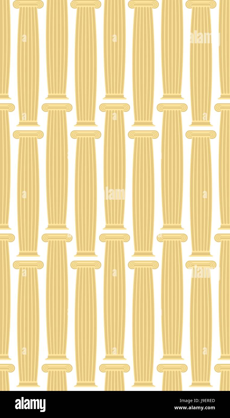 Greek Column background. Vector seamless architectural pattern Stock ...