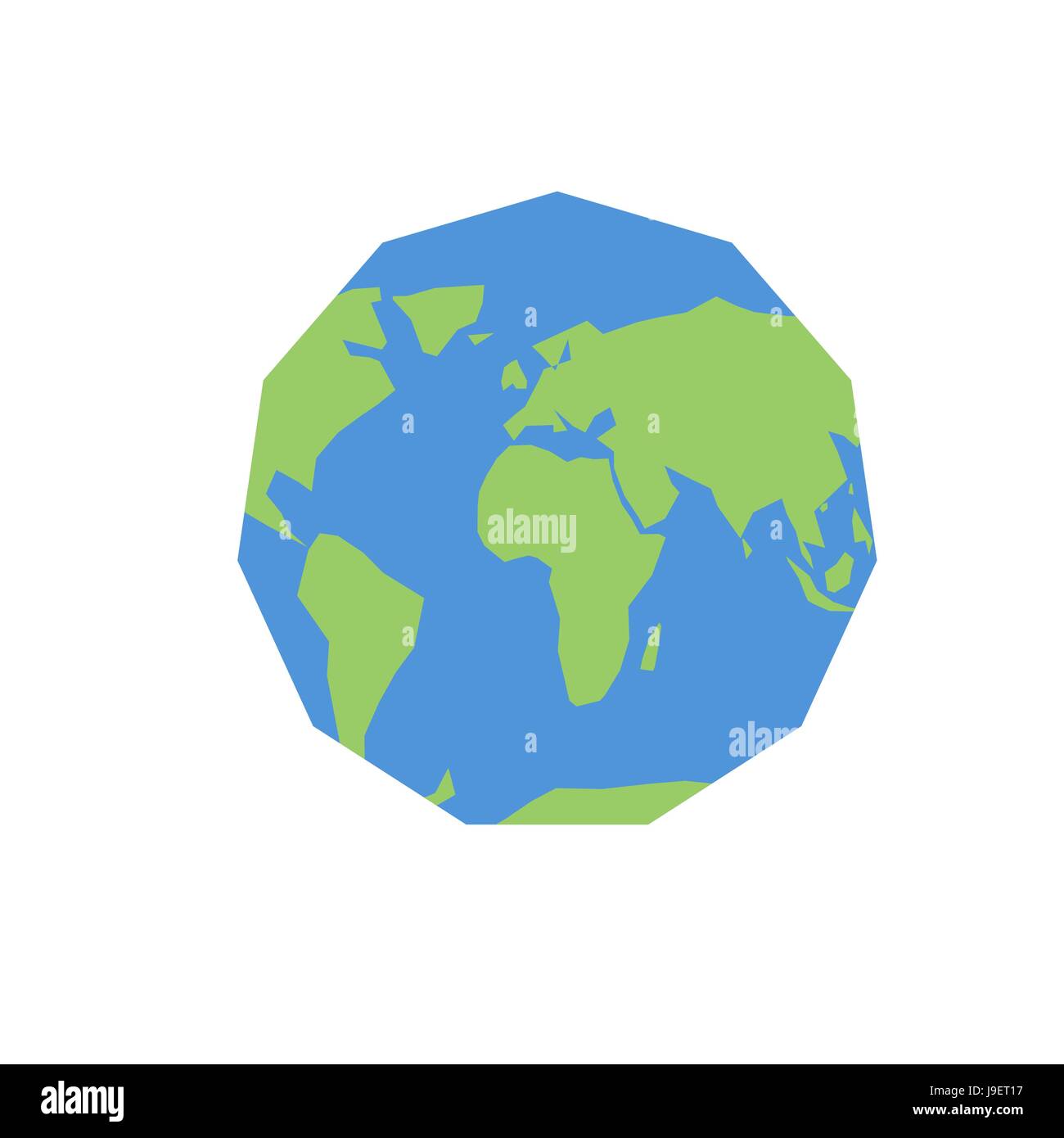 Polygonal world map. Unusual earth. Atlas of world Stock Vector Image ...