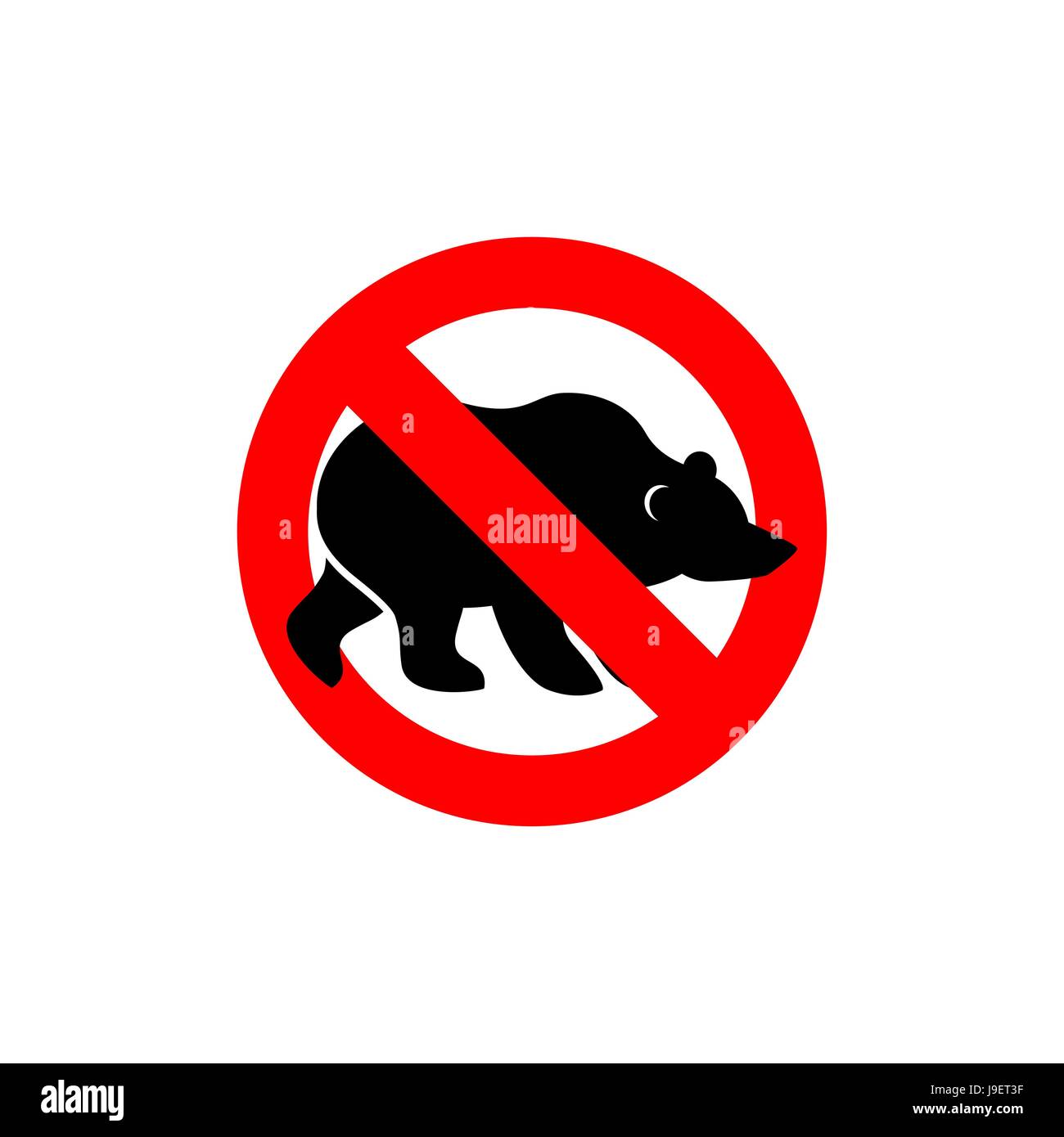 Grizzly bear warning notice hi-res stock photography and images - Alamy