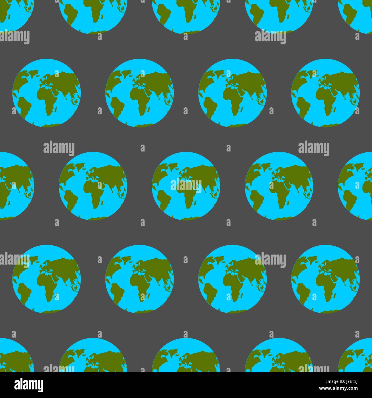 Planet Earth with continents and oceans seamless pattern. Background of ...