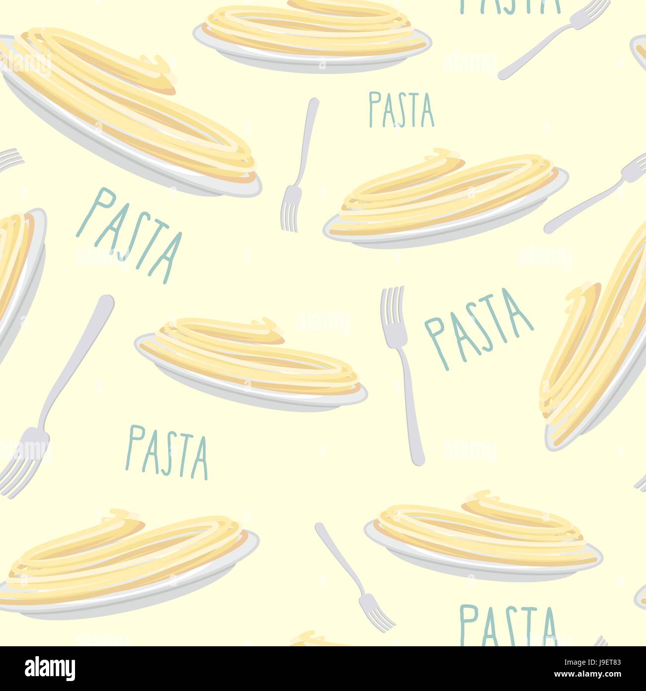 Spaghetti pasta with vegetables Stock Vector Images - Alamy