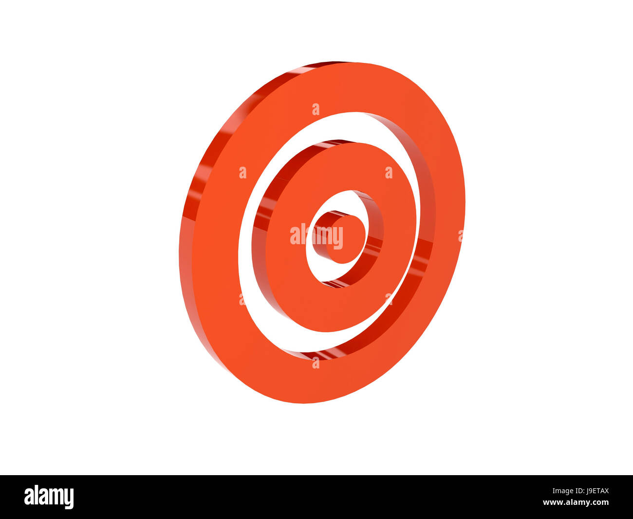Target icon over white background. Concept 3D illustration Stock Photo ...