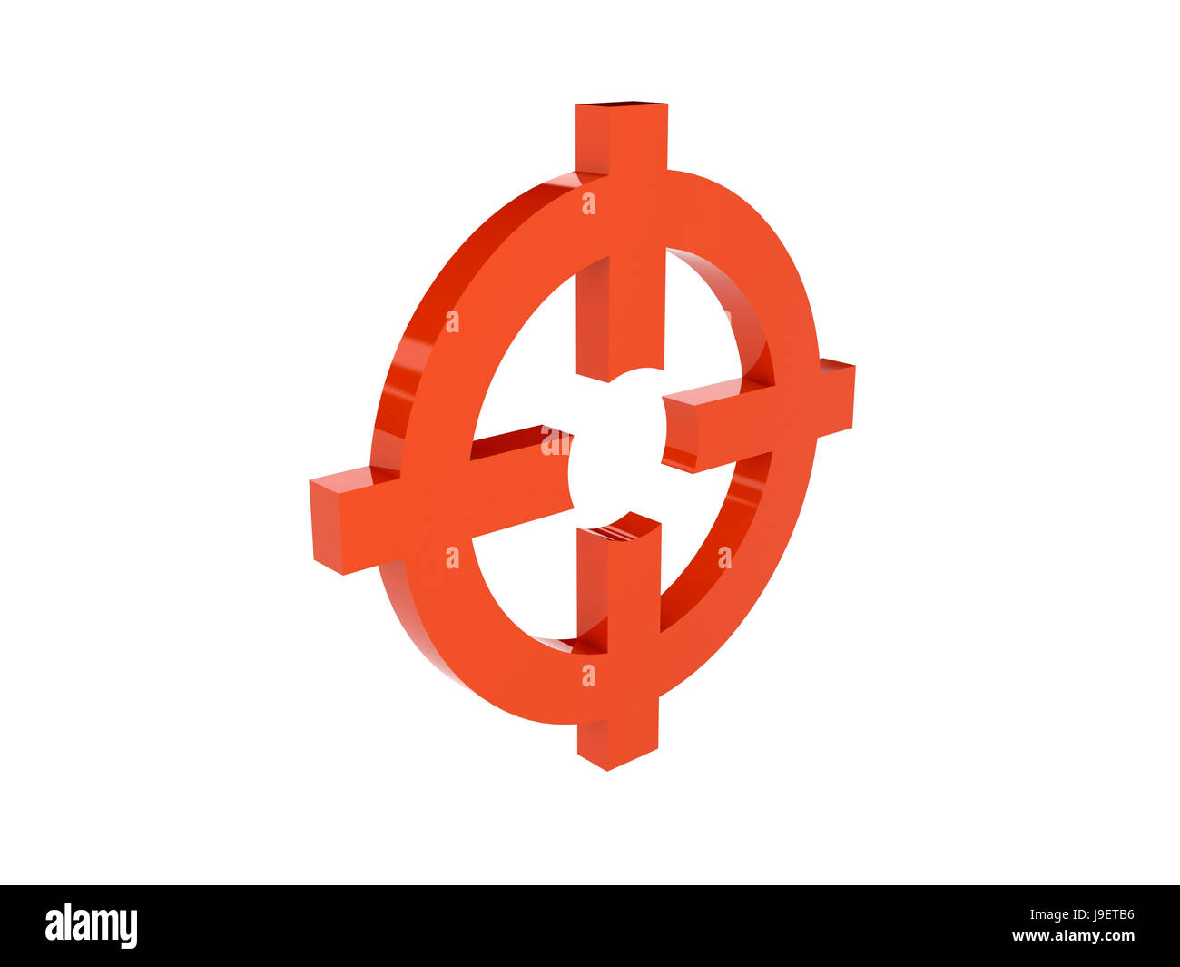 Target icon over white background. Concept 3D illustration Stock Photo ...