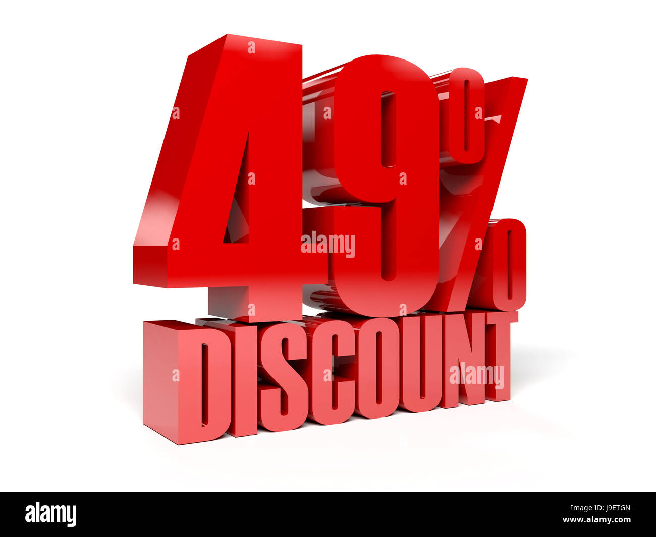 3d number 49 hi-res stock photography and images - Alamy