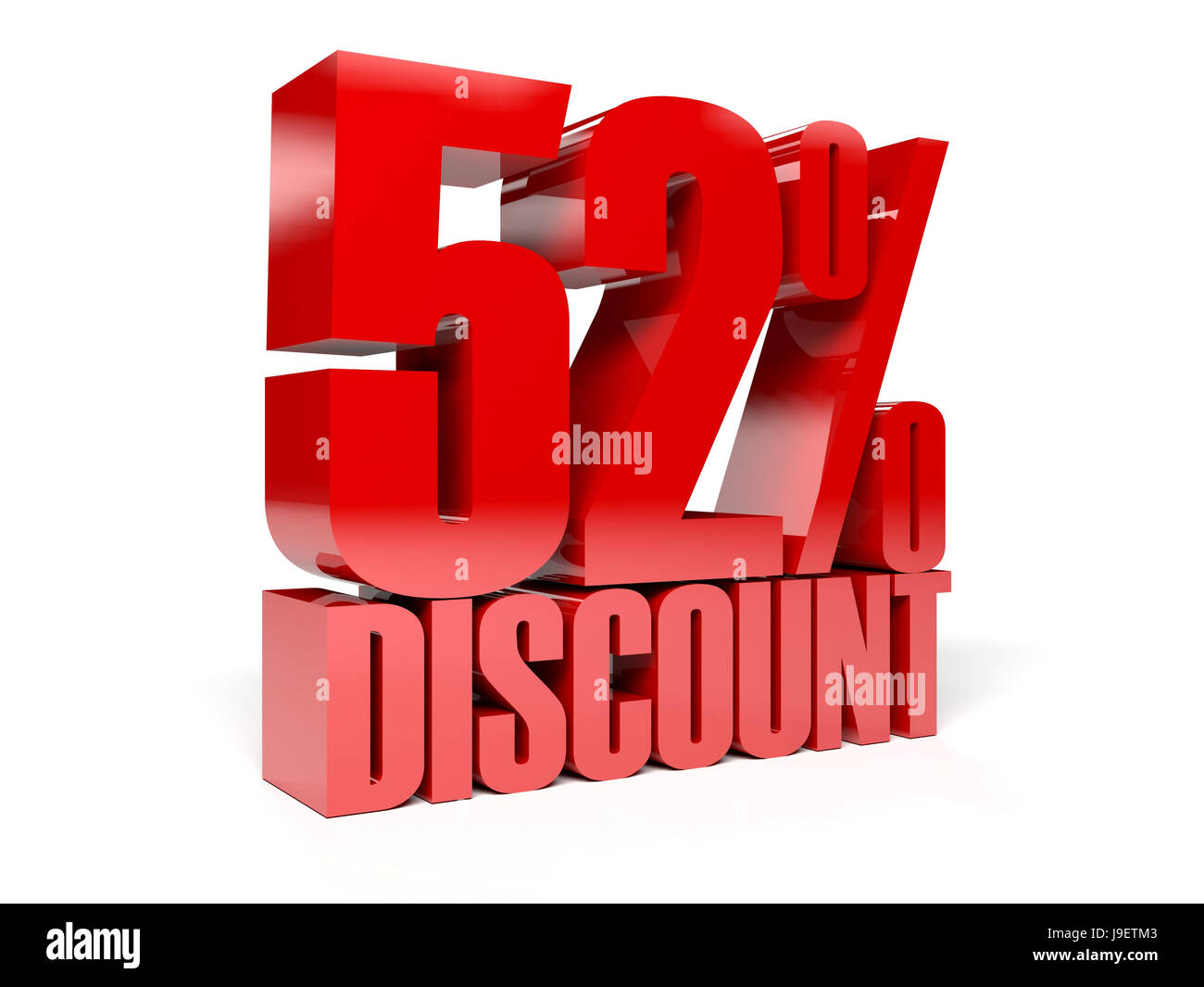 3d number 52 hi-res stock photography and images - Alamy