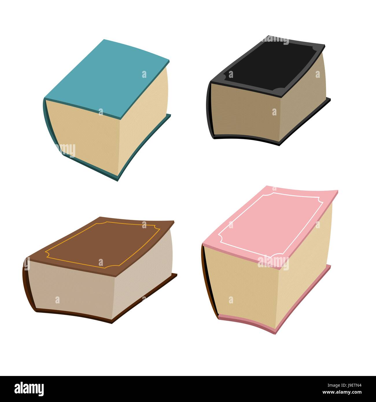 Set book. Old big books. Vector illustration Stock Vector Image & Art ...