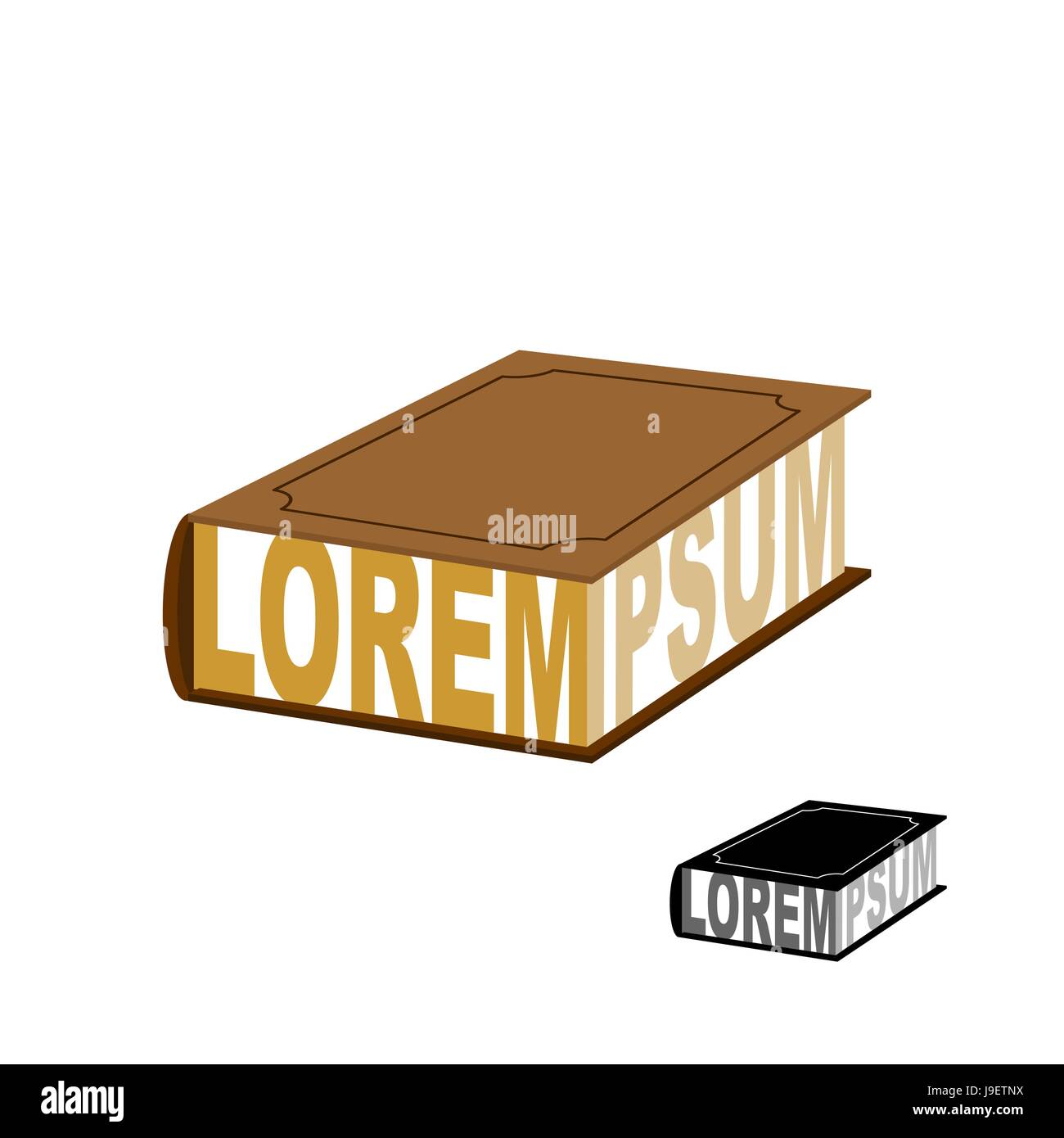 Book logo emblem. Design template fo bookstore. Vector illustration ...