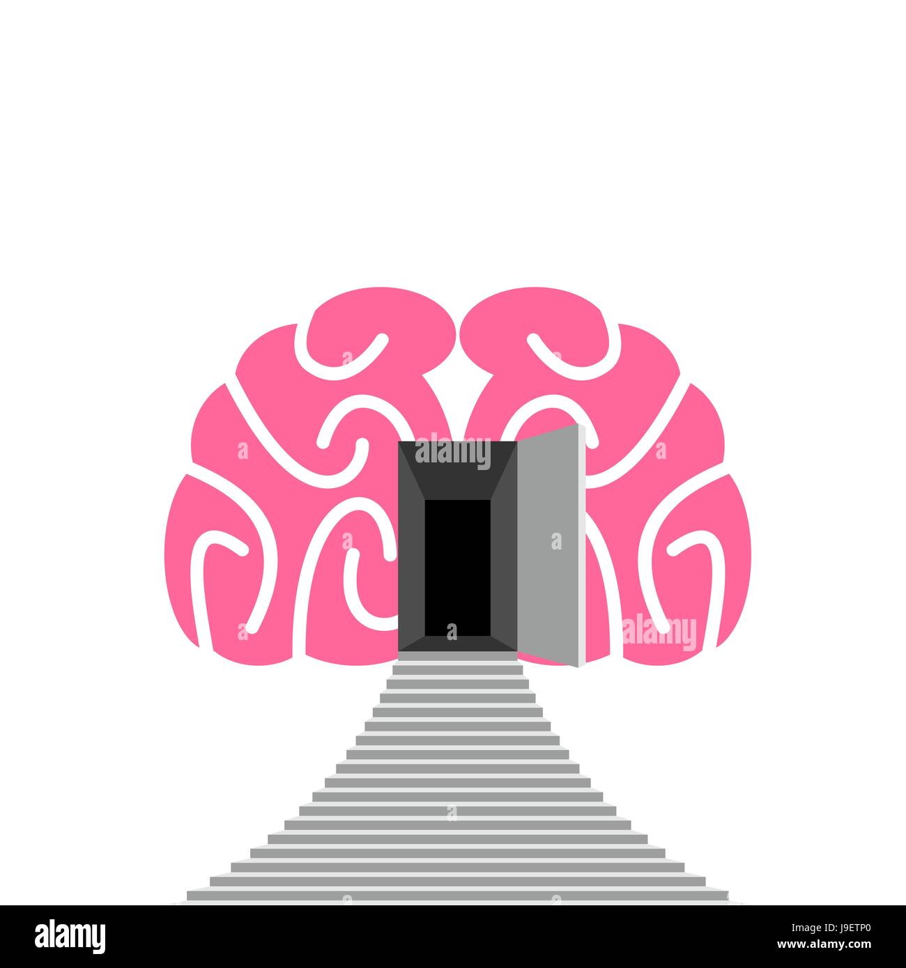 Brain door open open mind hi-res stock photography and images - Alamy