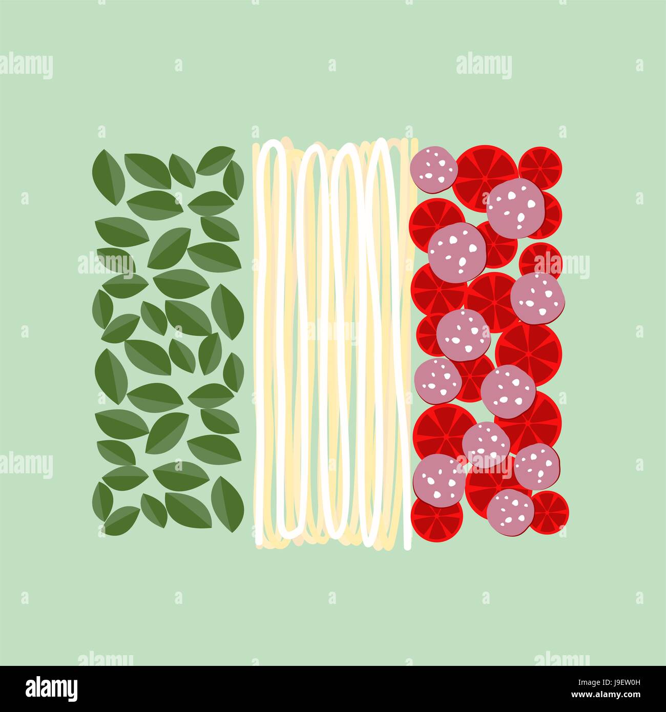 Fresh mediterranean ingredients italian Stock Vector Images - Alamy