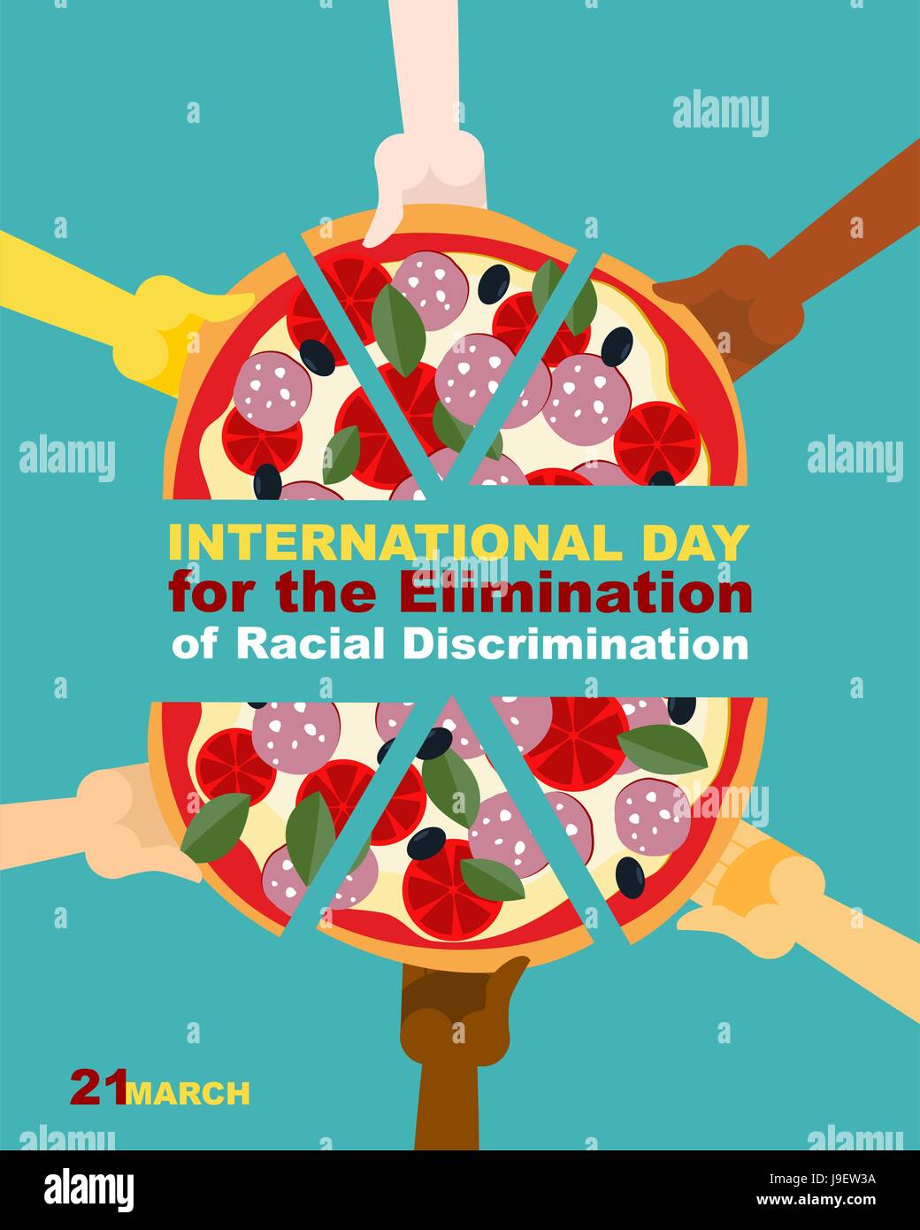 International Day for the Elimination of Racial Discrimination. 21 March. People of different ...