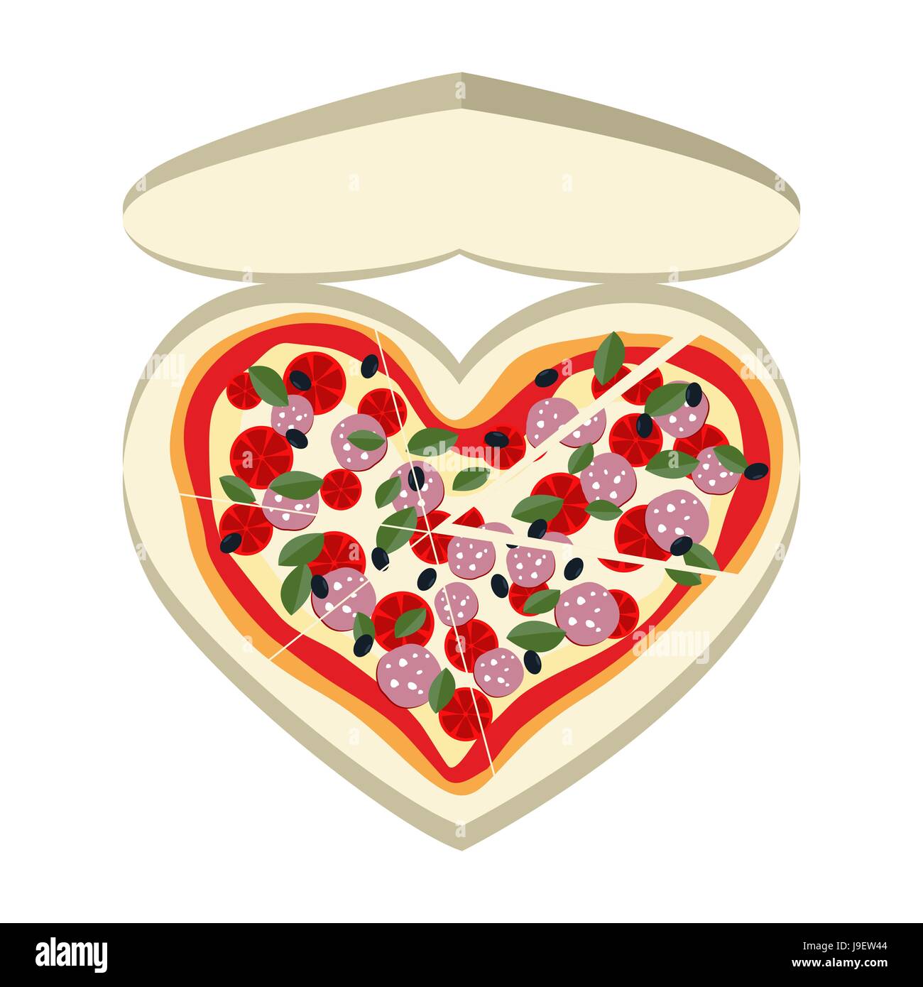 Pizza Heart Clipart