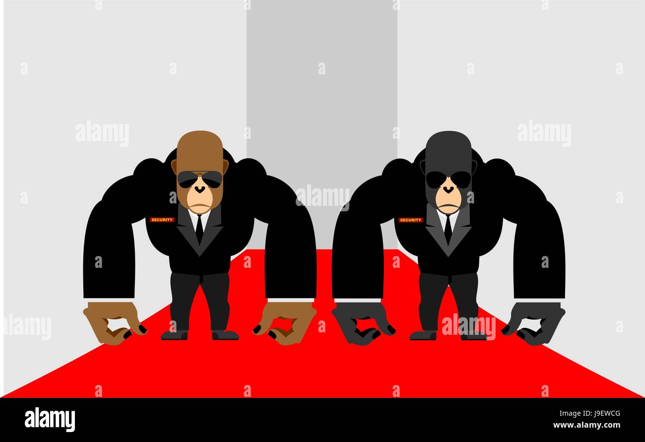 Bodyguard standing security illustration High Resolution Stock ...