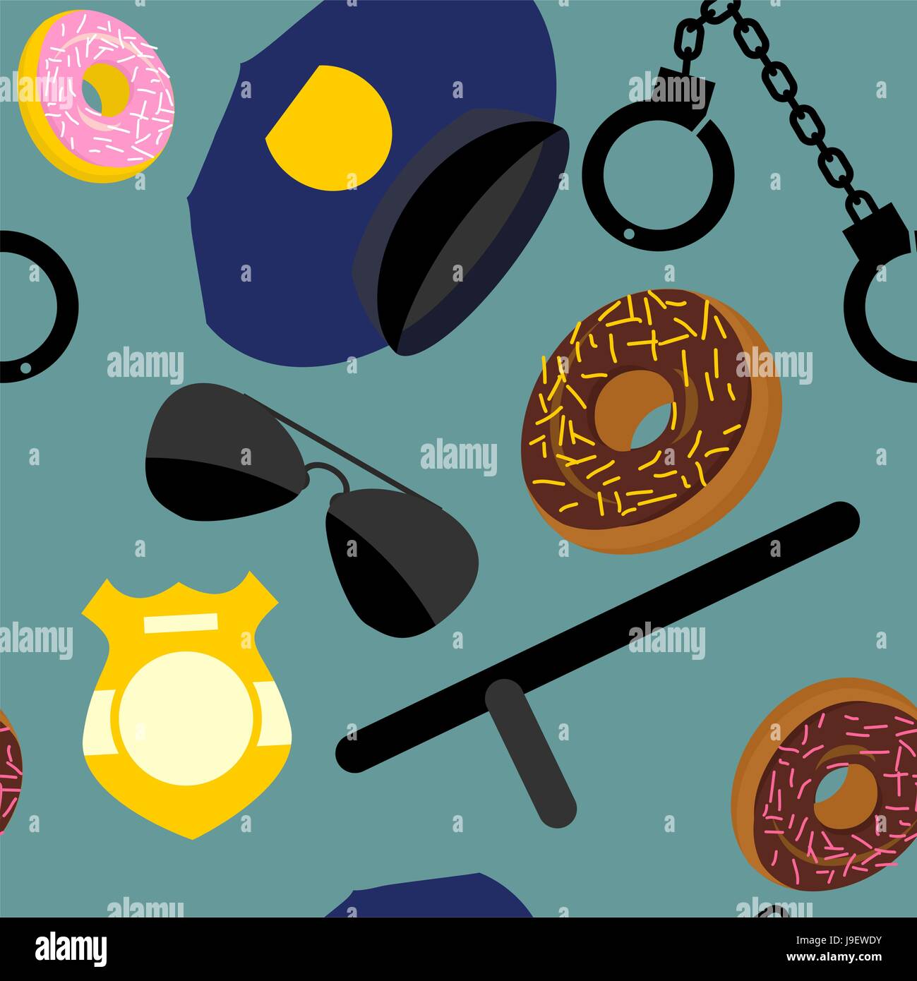 Sheriff badge and handcuffs hi-res stock photography and images - Alamy