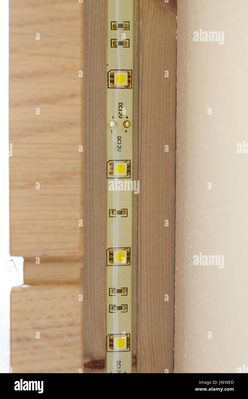 Diode LED tape. Closeup Stock Photo - Alamy