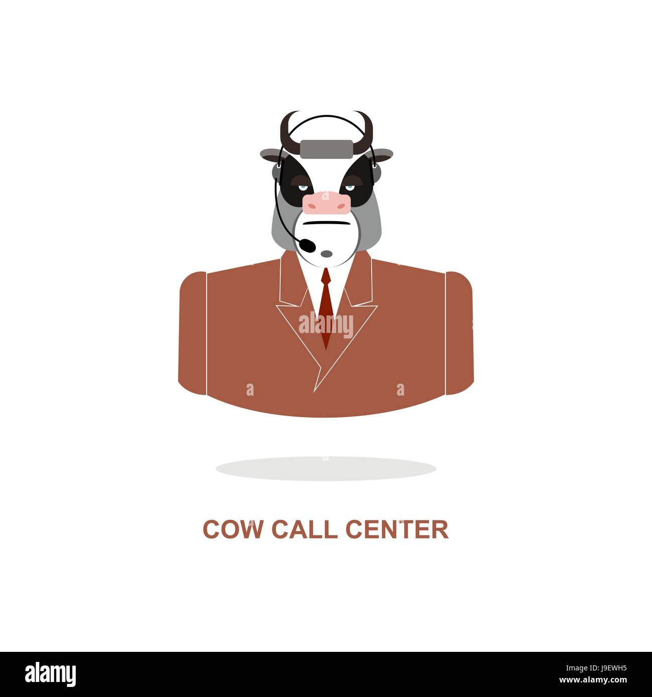 One domestic cow animal nobody Stock Vector Images - Alamy