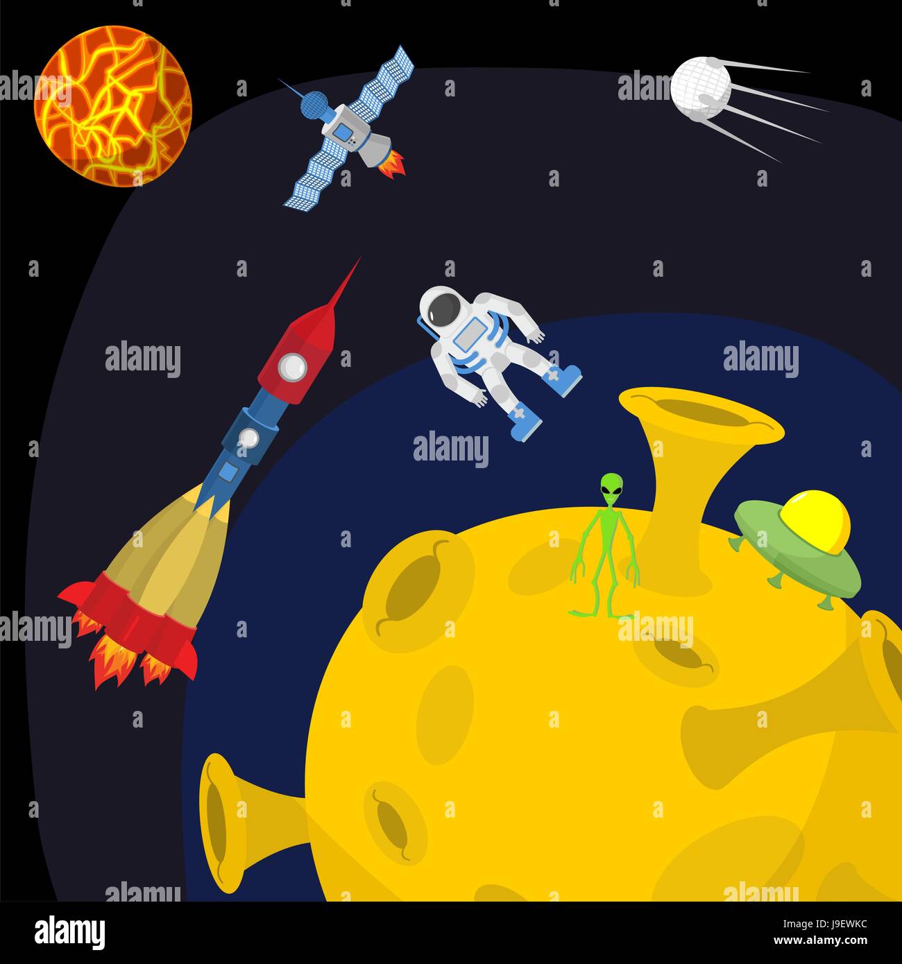 Flying landscapes Stock Vector Images - Alamy