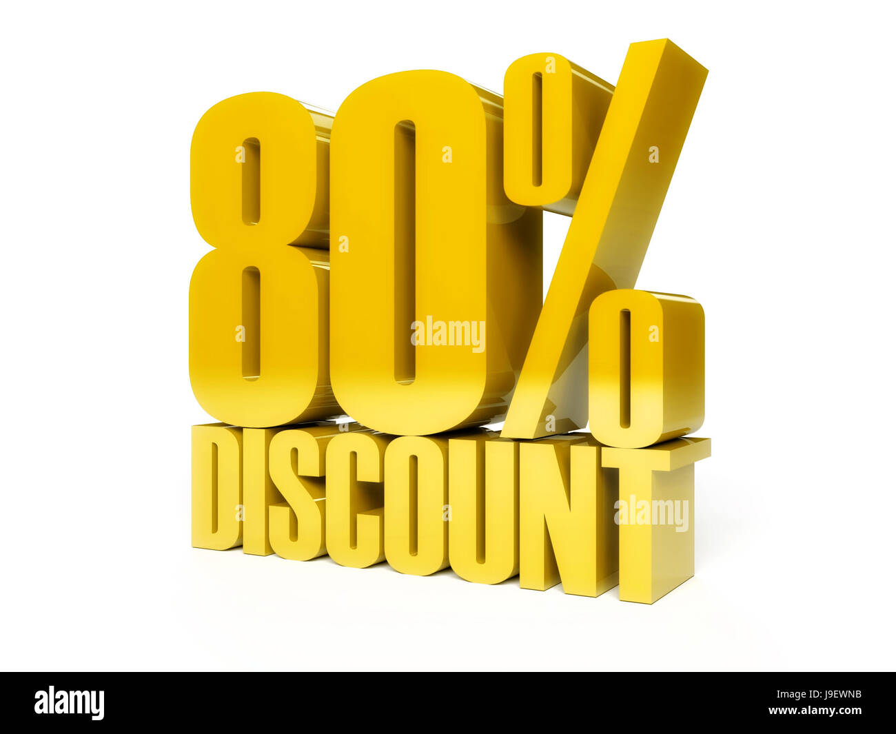 80 percent discount sign icon hi-res stock photography and images - Alamy