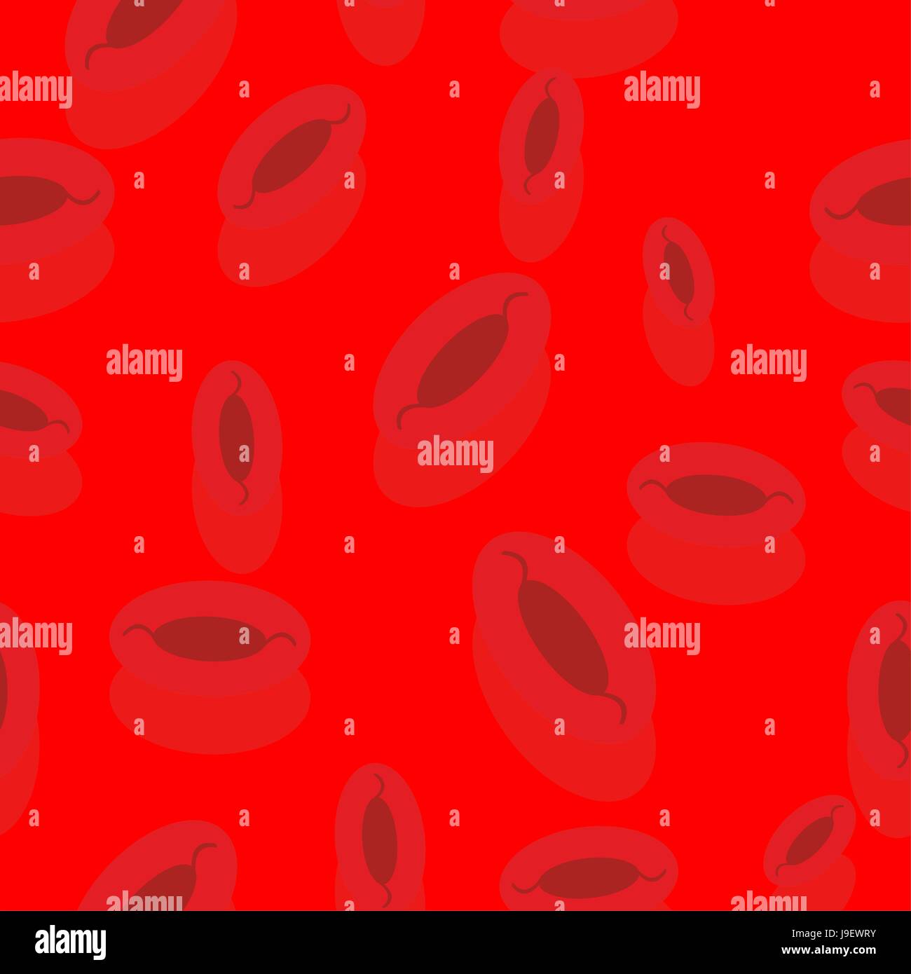 Blood seamless pattern. Red bloody lymph cells. Vector background Stock ...