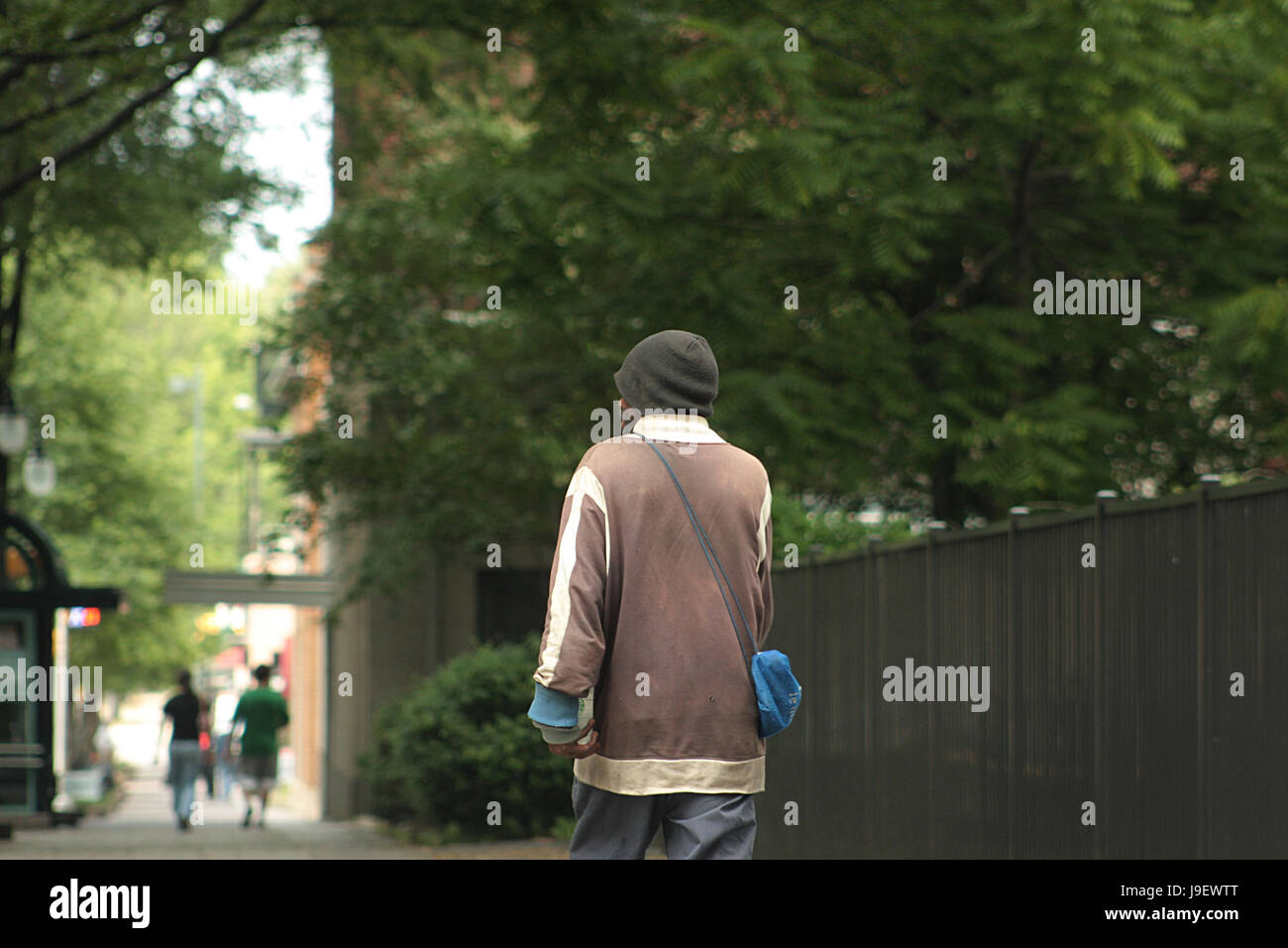 Homeless man walking on the streets of Washington DC, USA Stock Photo ...