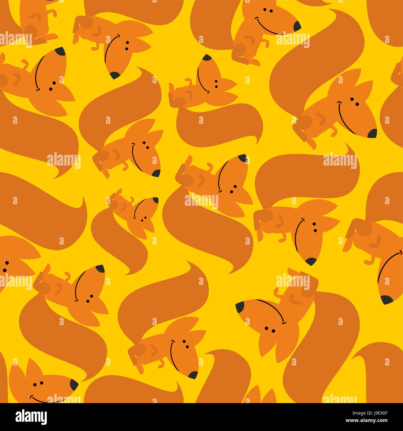 Squirrel seamless pattern. Background from hilarious animal with tail ...