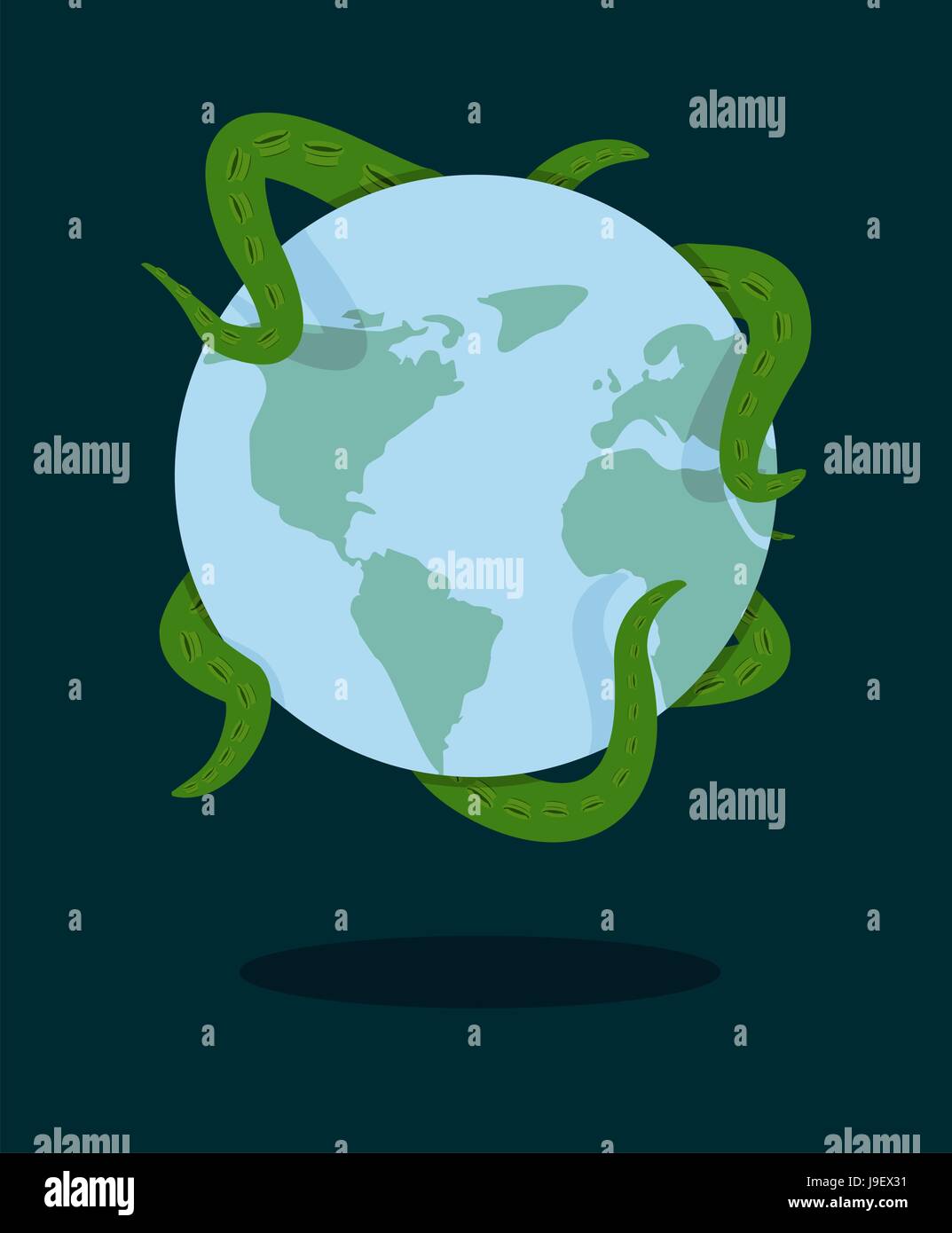 Eating octopus Stock Vector Images - Alamy