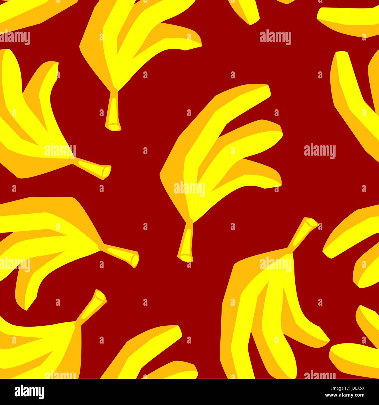 bananas seamless pattern background, cartoon cheerful bananas, sweet ...