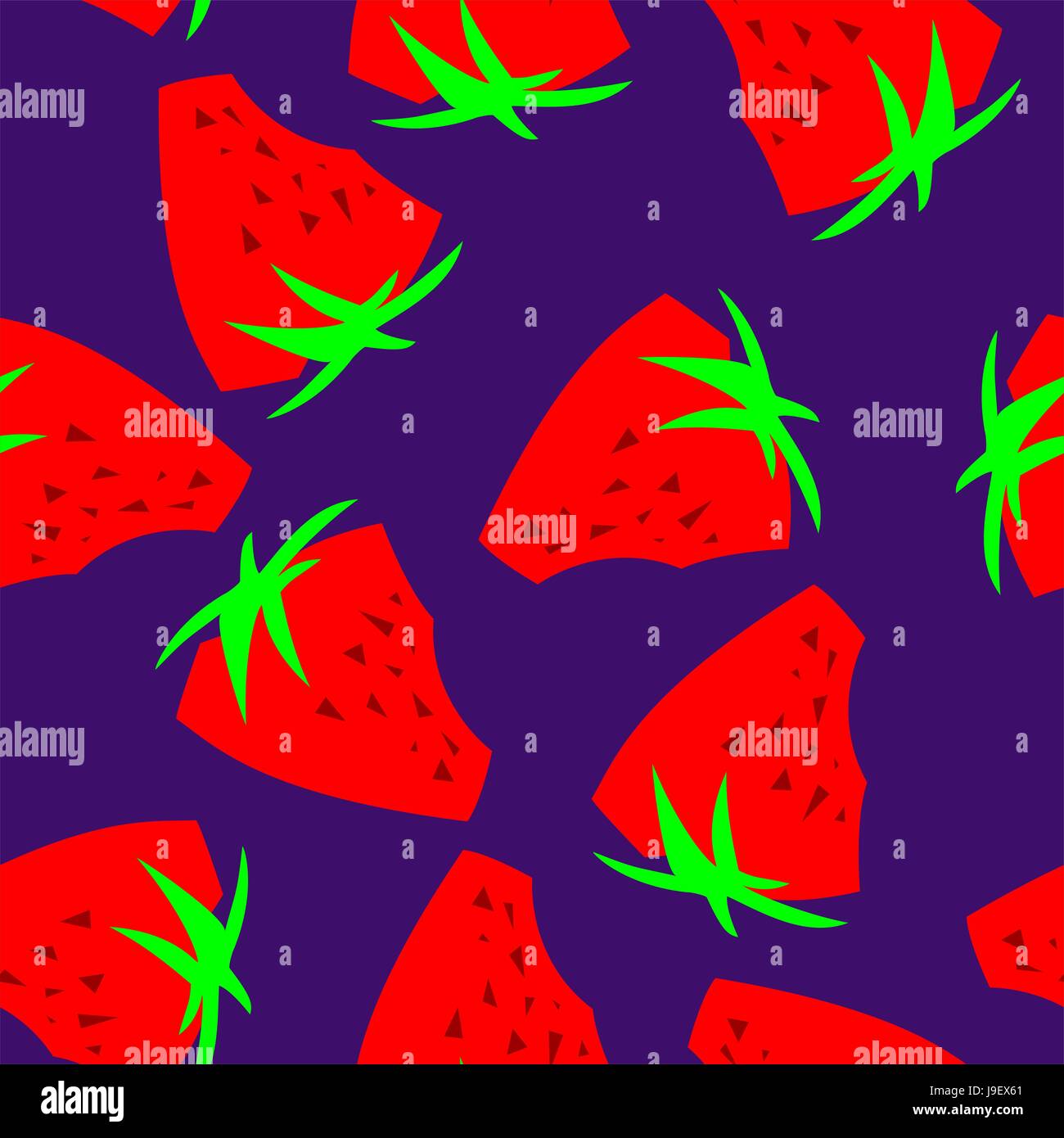 Strawberry seamless pattern background, cartoon cheerful Strawberry ...