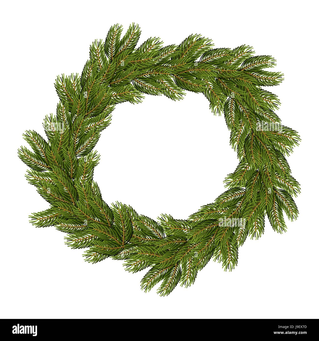 Decorated christmas tree empty Stock Vector Images - Alamy