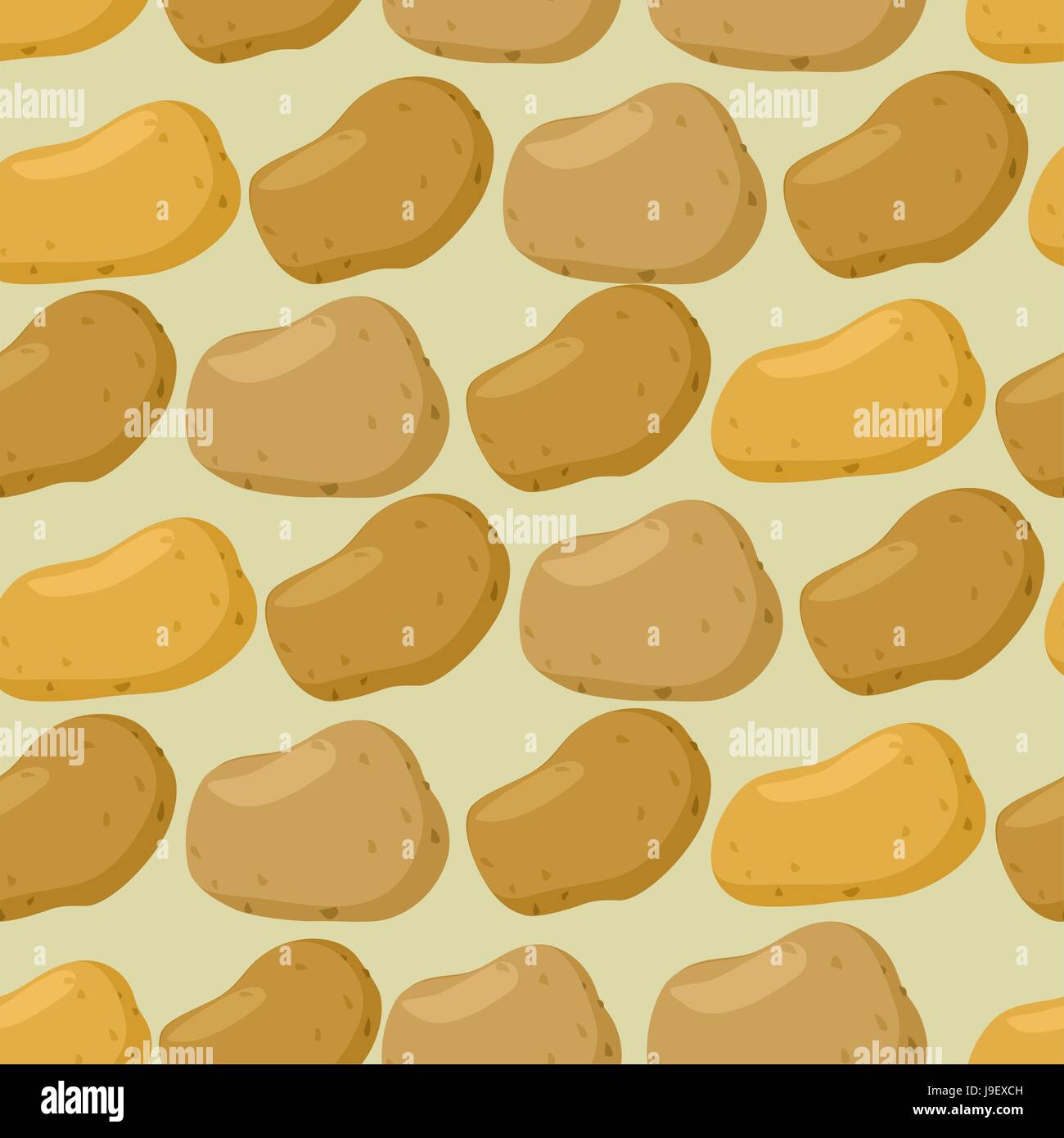 Background of potato. Vector seamless pattern of vegetables Stock ...