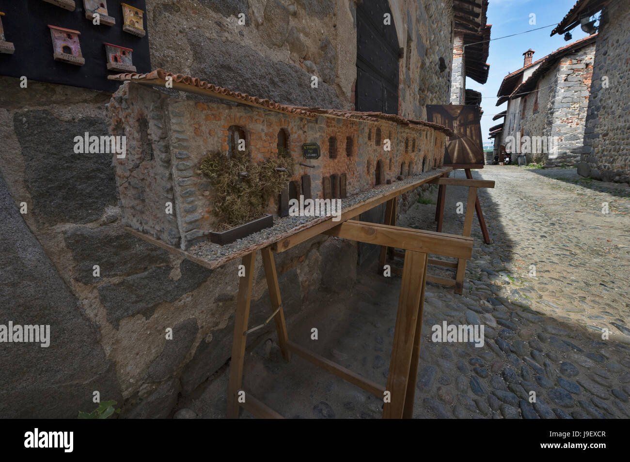 Candelo (Vc), il Ricetto. Candelo, the Ricetto Stock Photo - Alamy
