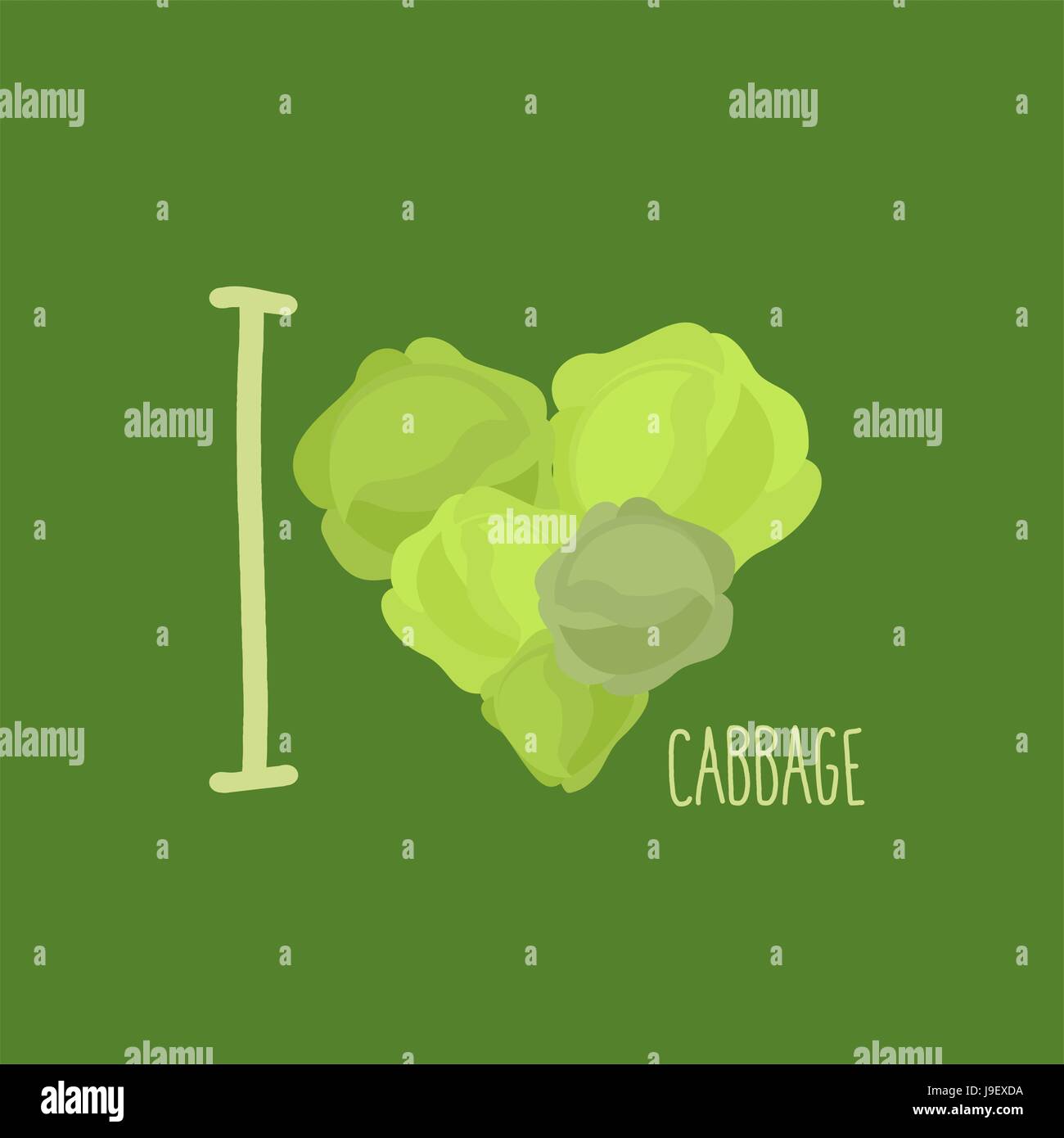 Heart cabbage Stock Vector Images - Alamy