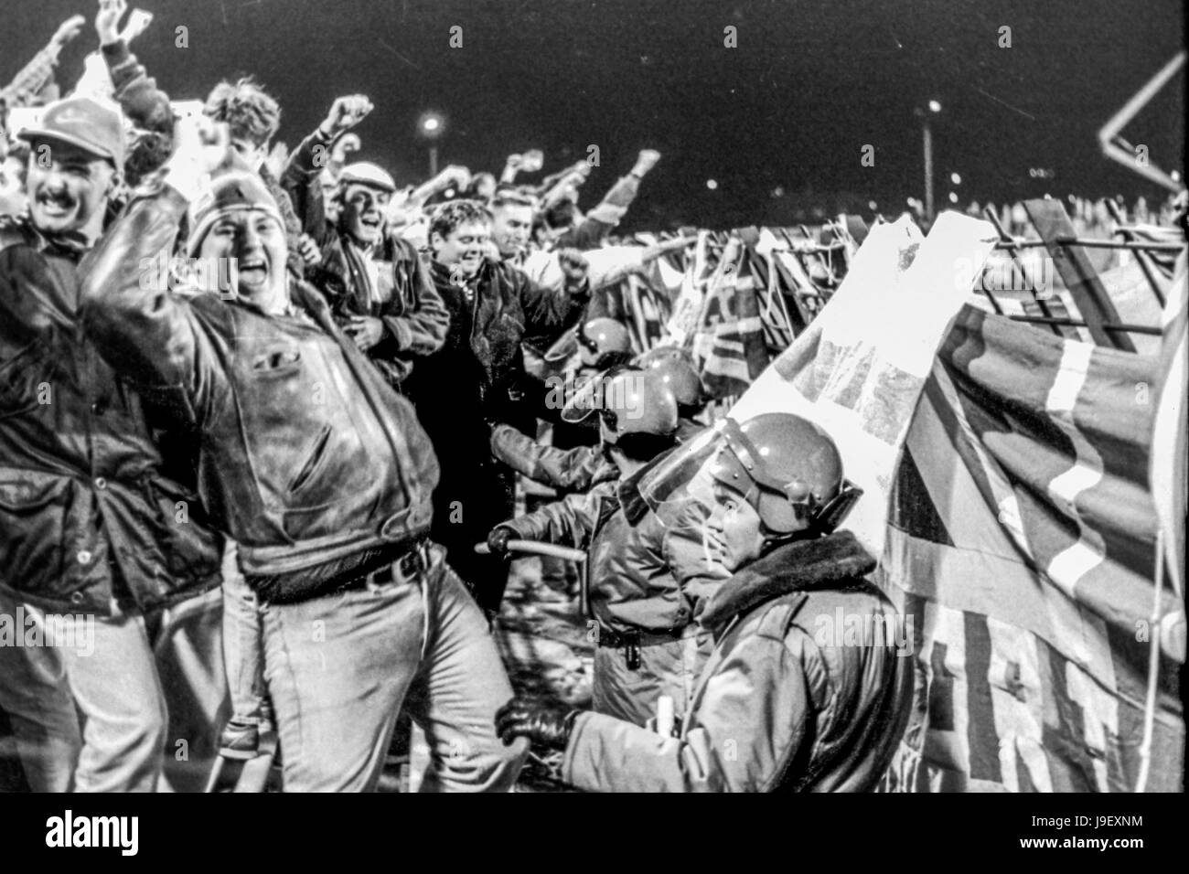 Football Hooligans Black and White Stock Photos & Images - Alamy