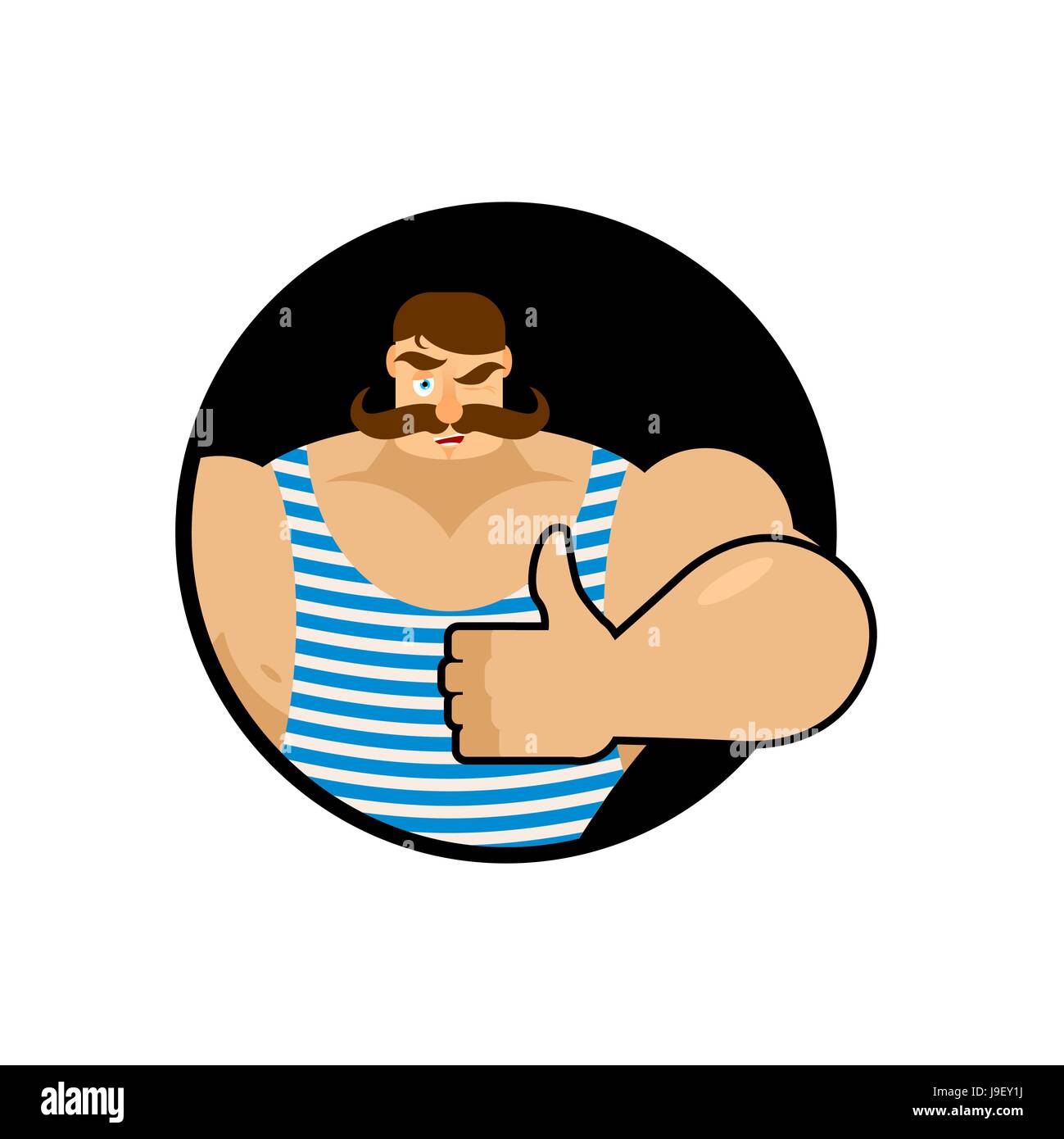Athletic man thumbs up Stock Vector Images - Alamy