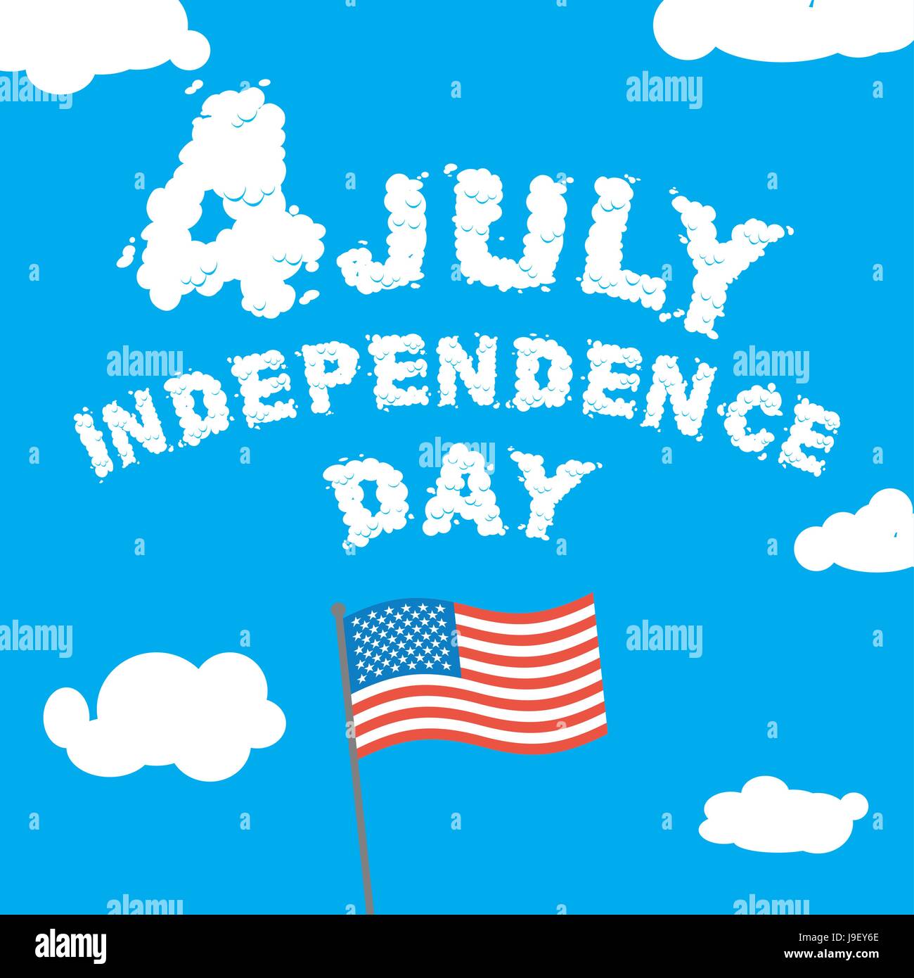 Vector usa independence day alphabet Stock Vector Images - Alamy
