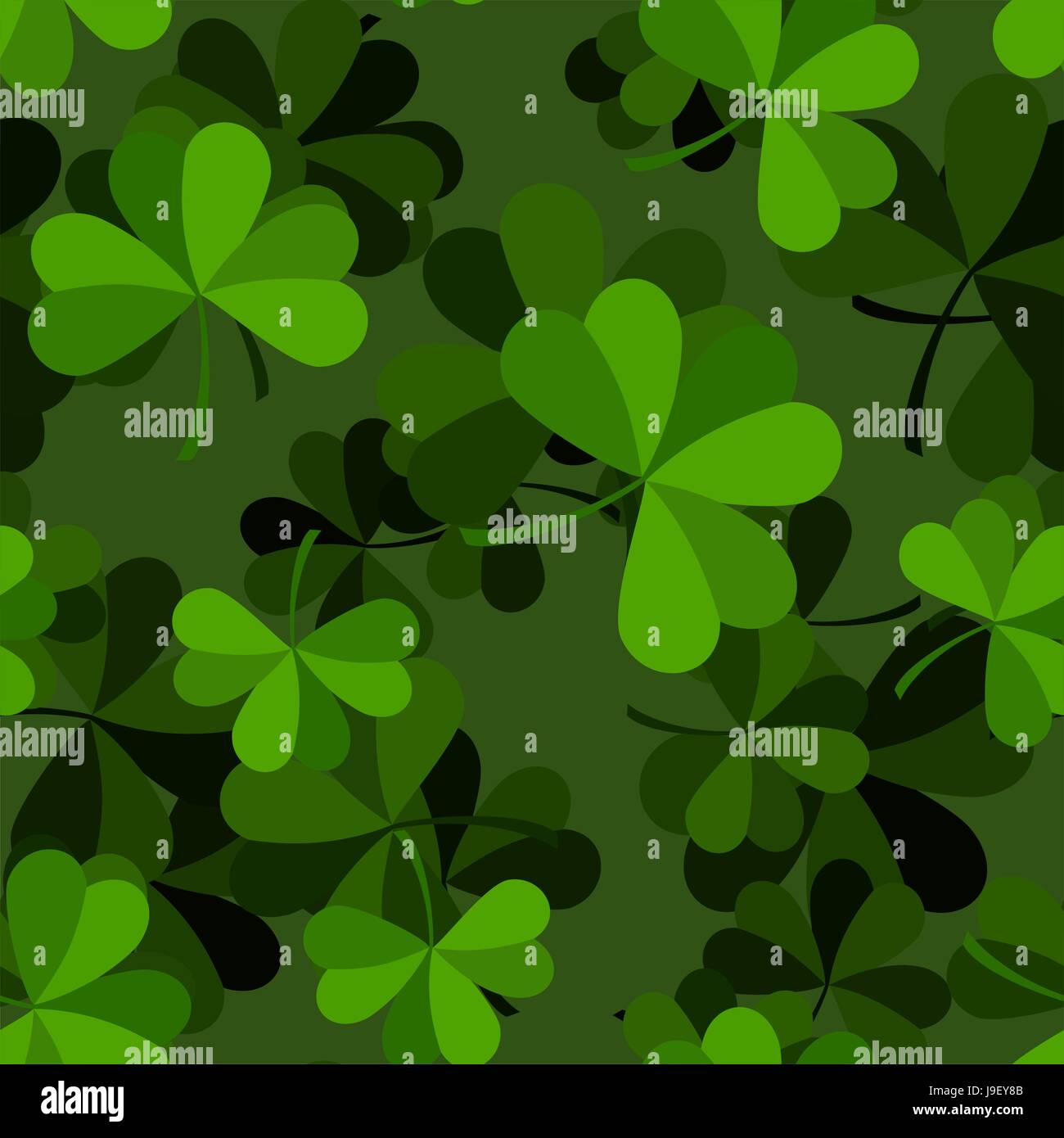 Beautiful green clover field Stock Vector Images - Alamy