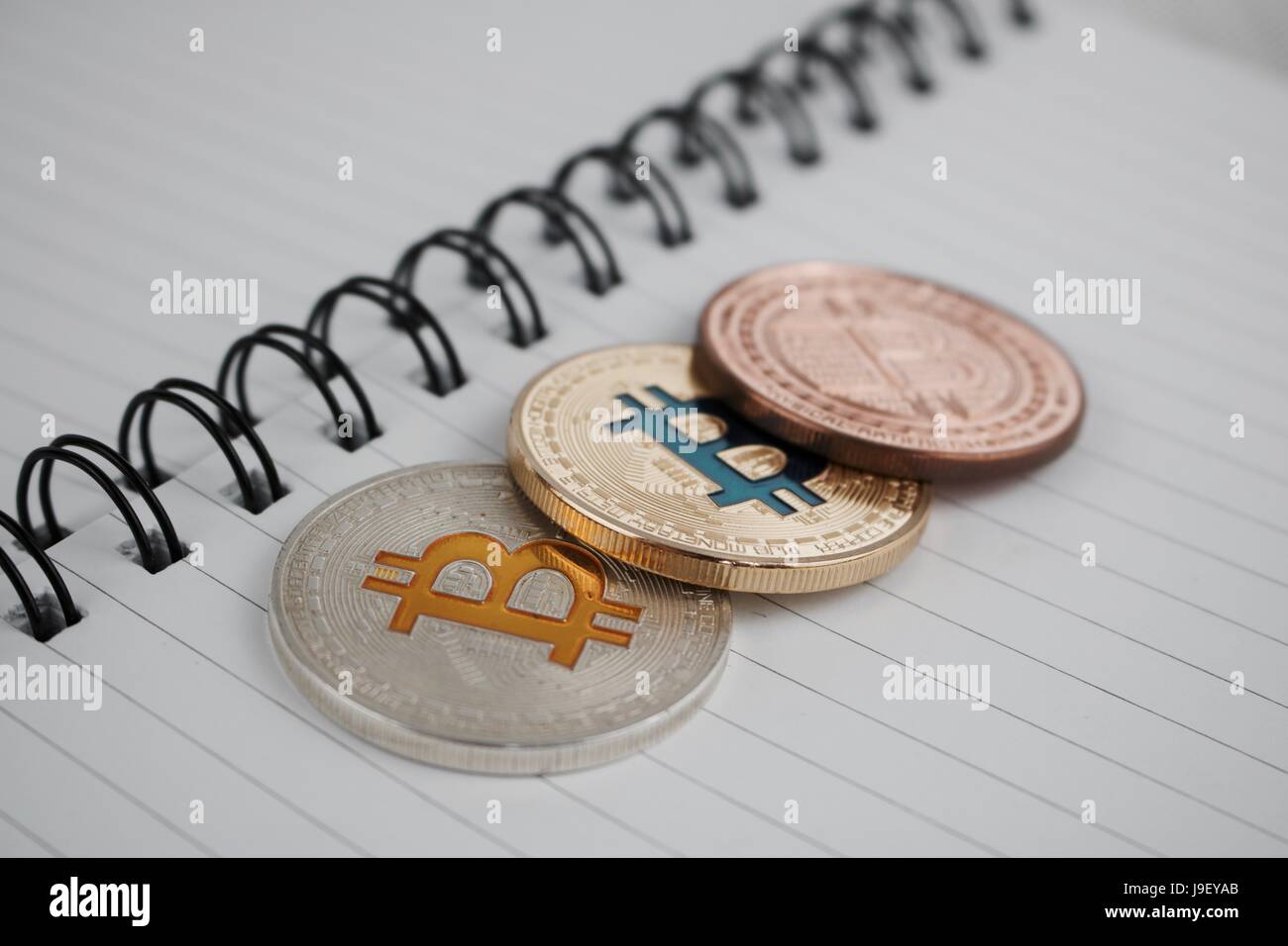 Cryptocurrency physical gold silver hi-res stock photography and images ...