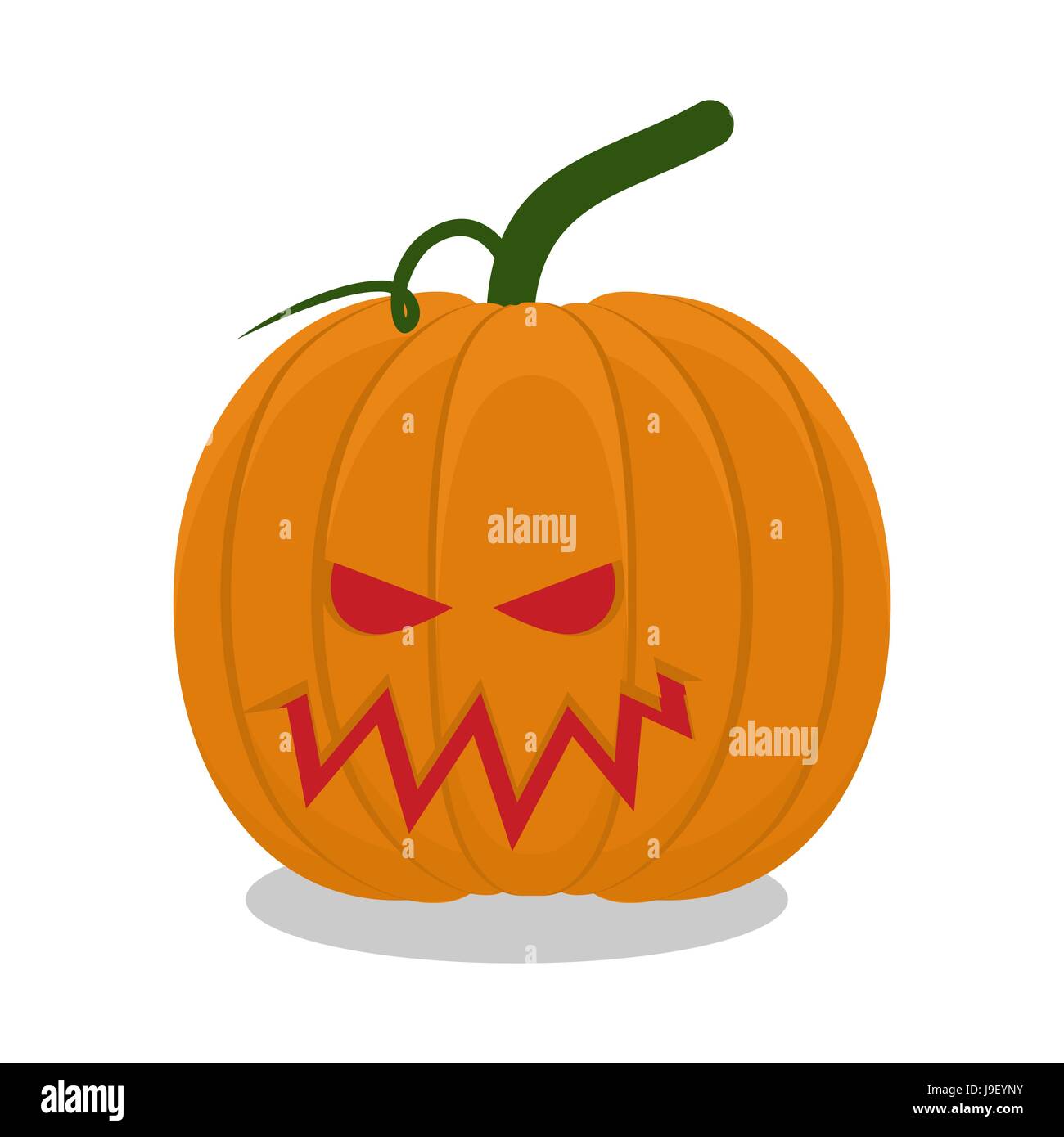 Scary pumpkins for Halloween. terrible holiday symbol Stock Vector ...