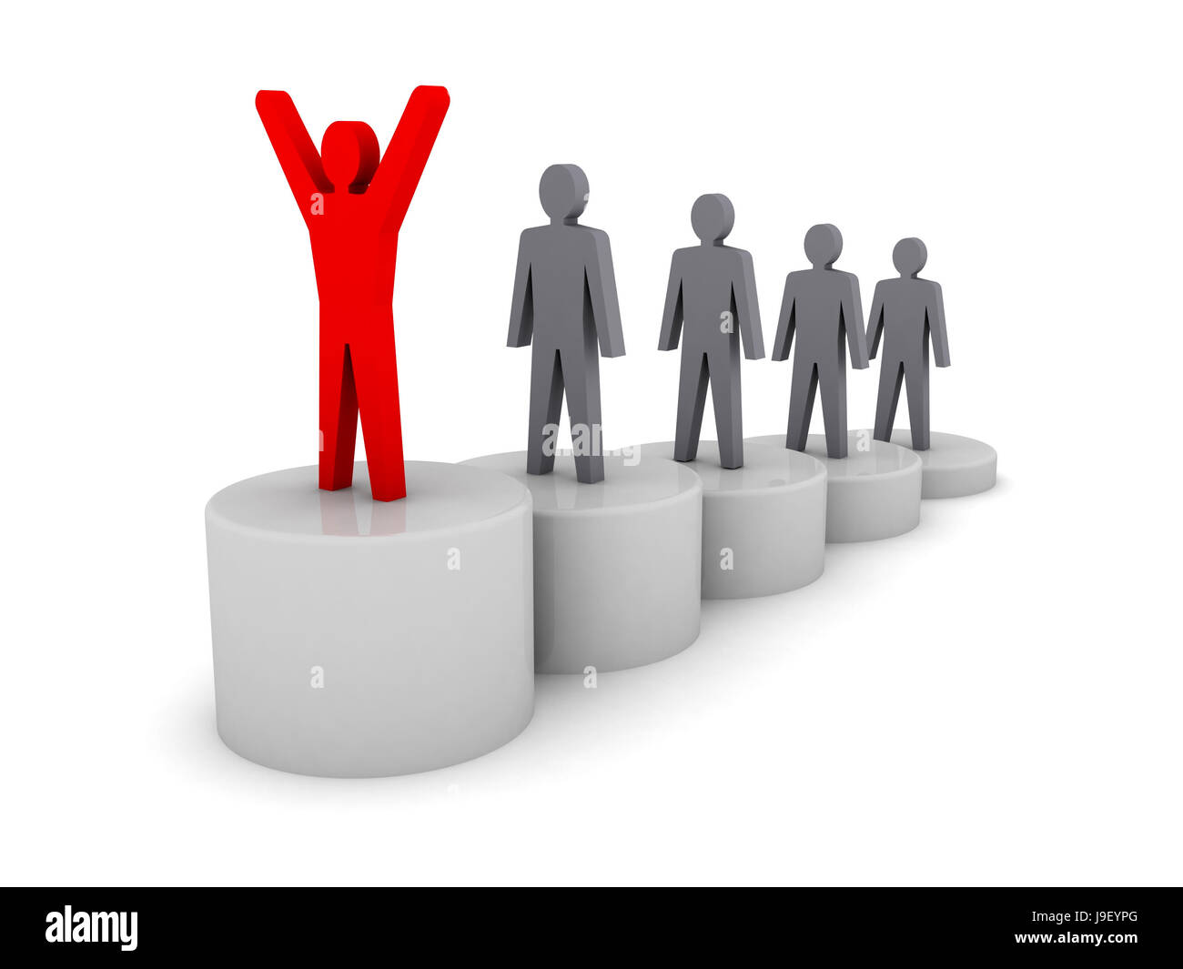 Steps to success. Ladder of success. Concept 3D illustration Stock ...