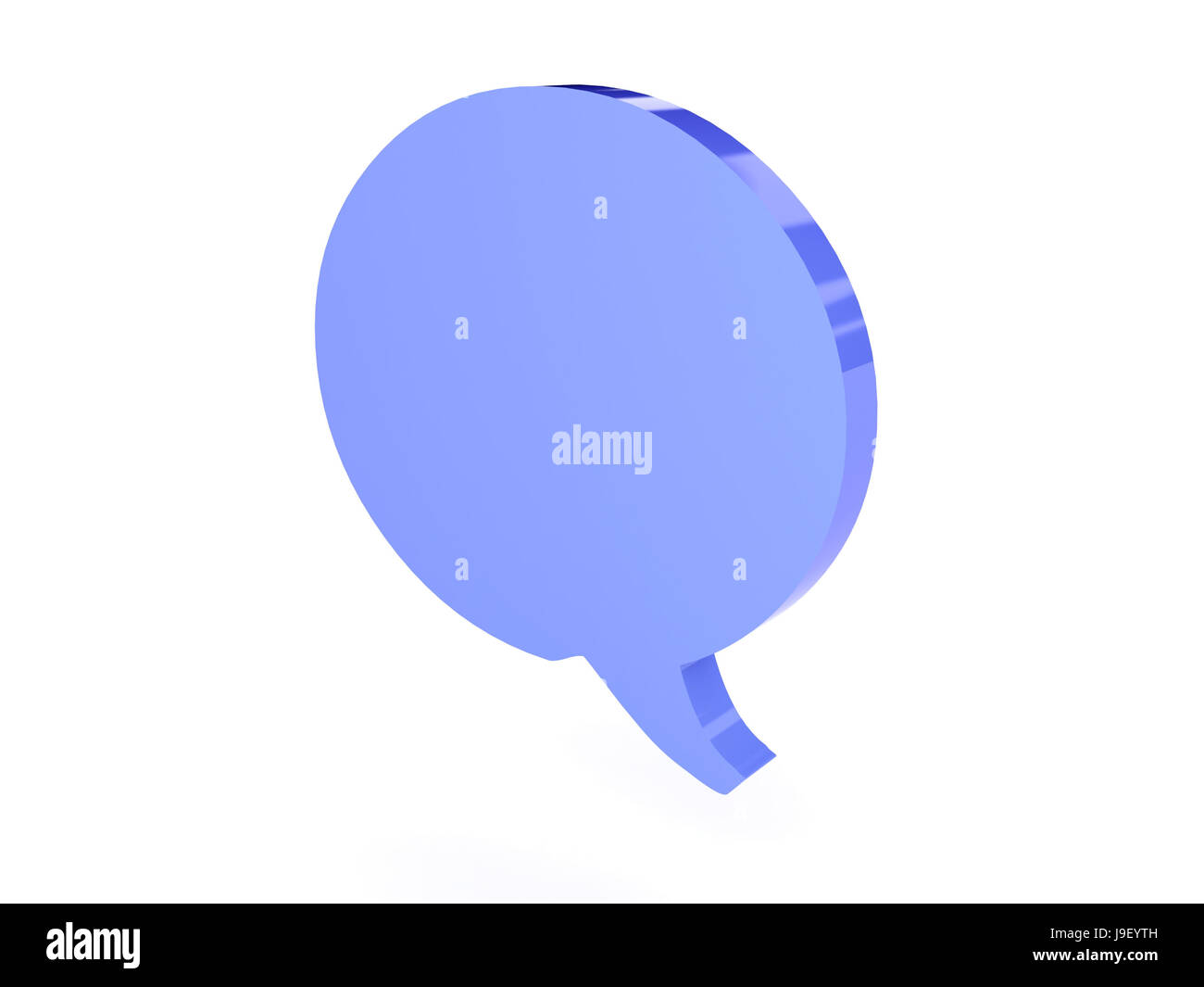 Bubble icon over white background. Concept 3D illustration Stock Photo ...