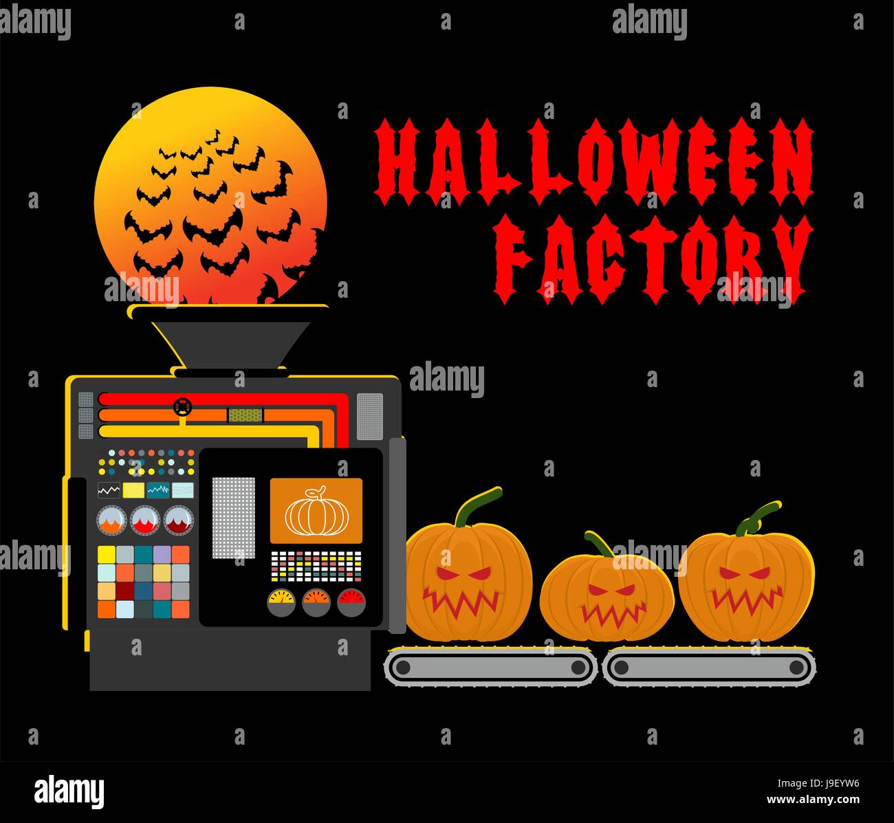 Horror machine Stock Vector Images - Alamy