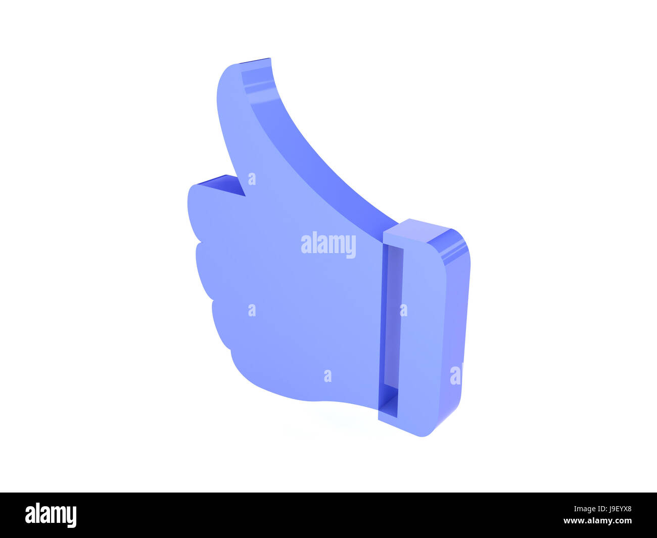 Like icon over white background. Concept 3D illustration Stock Photo ...